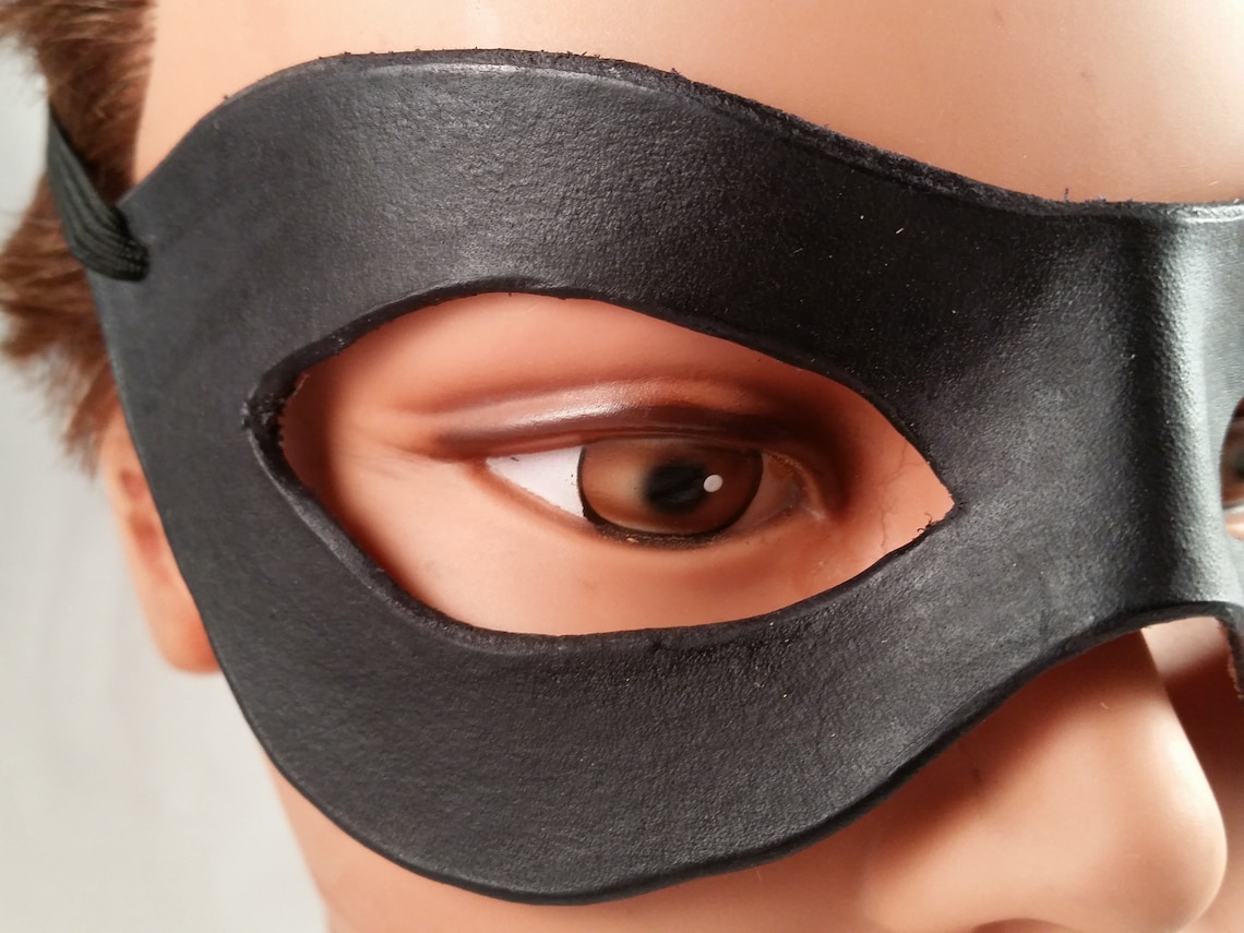 Basic Leather Mask Superhero Mask Masquerade Party | Etsy