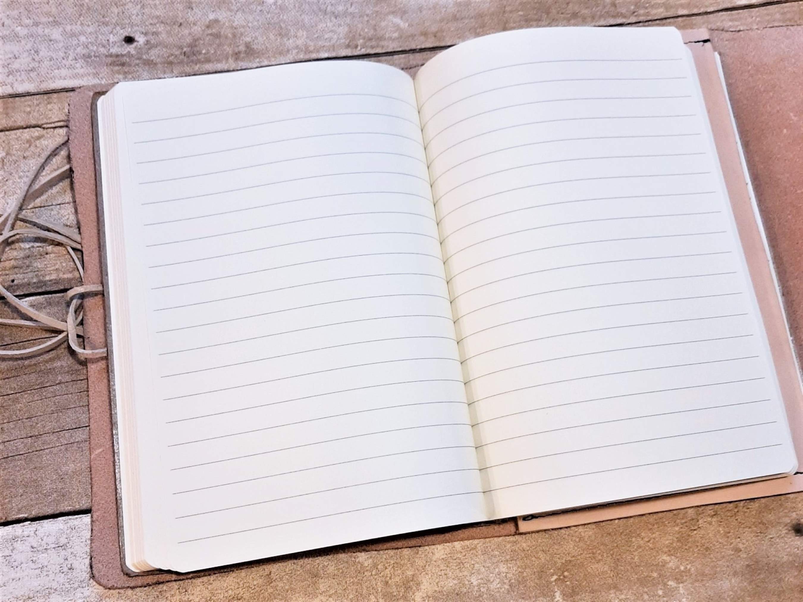 Refillable Notebook Cover — Sweet Pea Leather