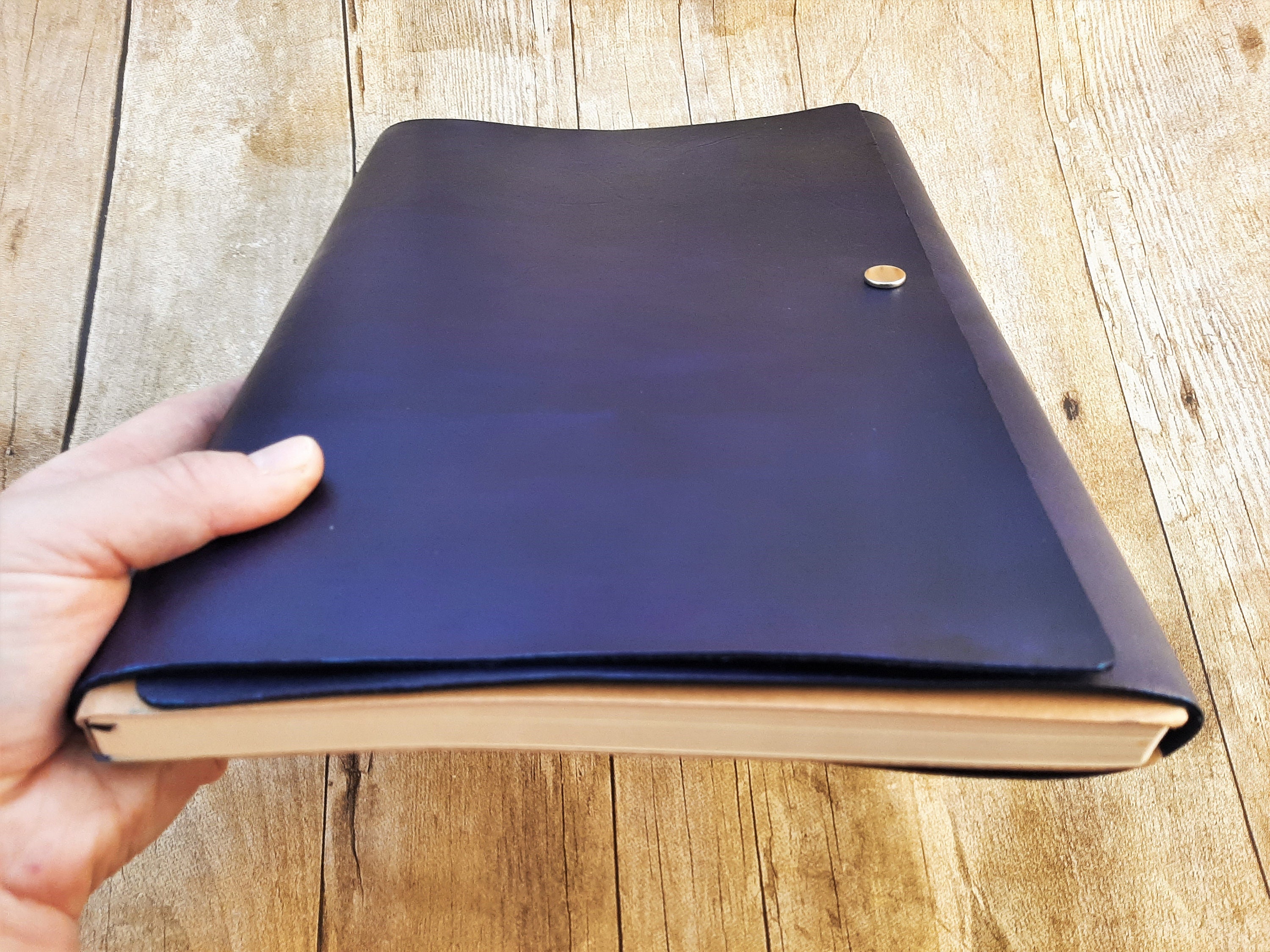 Refillable Notebook Cover — Sweet Pea Leather