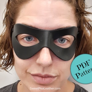 PDF Pattern - Leather Mask Template - Superhero Cosplay Costume ...