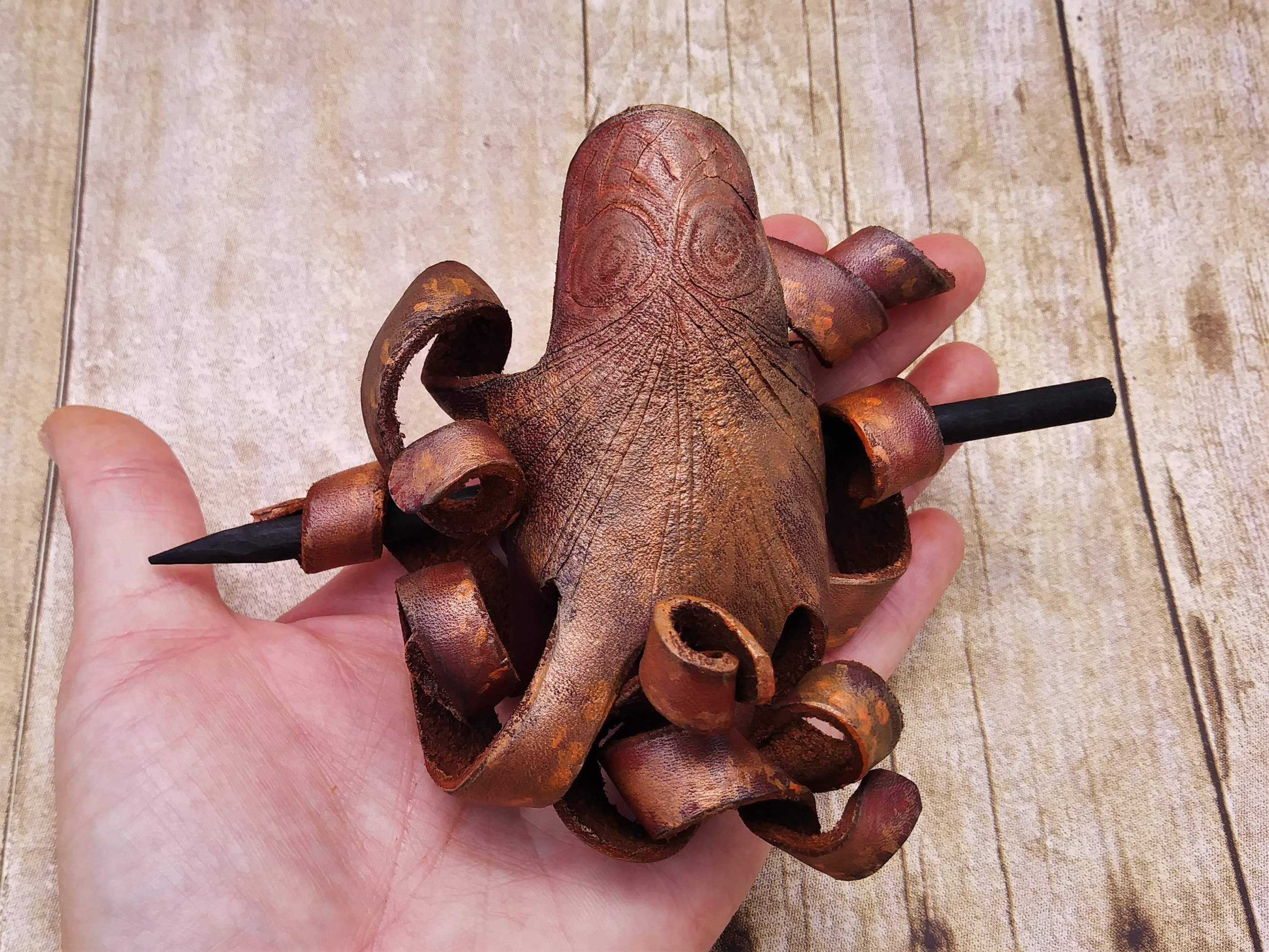 Octopus Stick Barrette — Sweet Pea Leather