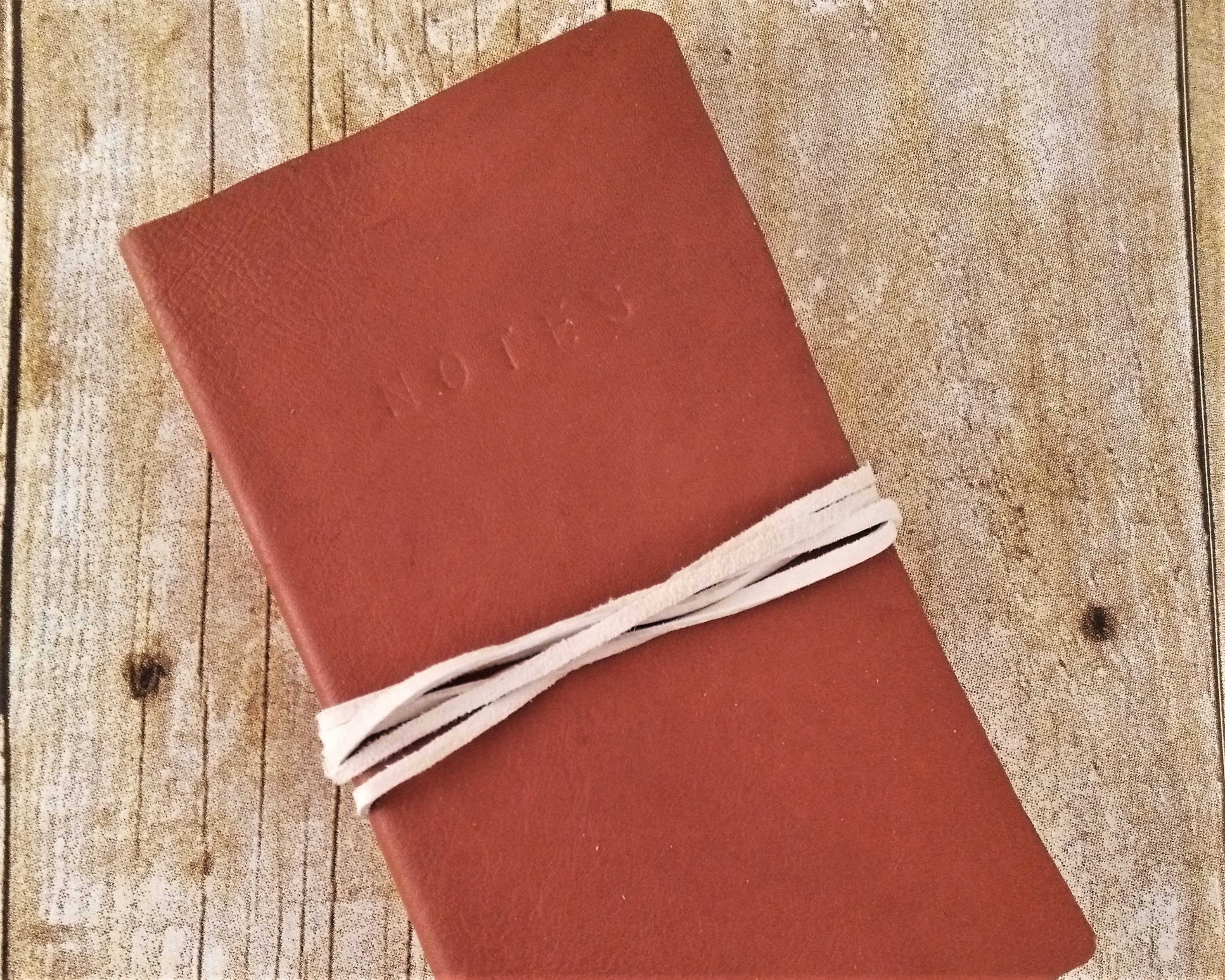 Refillable Notebook Cover — Sweet Pea Leather