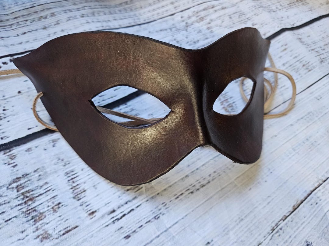 Handmade Leather Masquerade Mask – Cosplay, Ren Fair, Party Accessory ...
