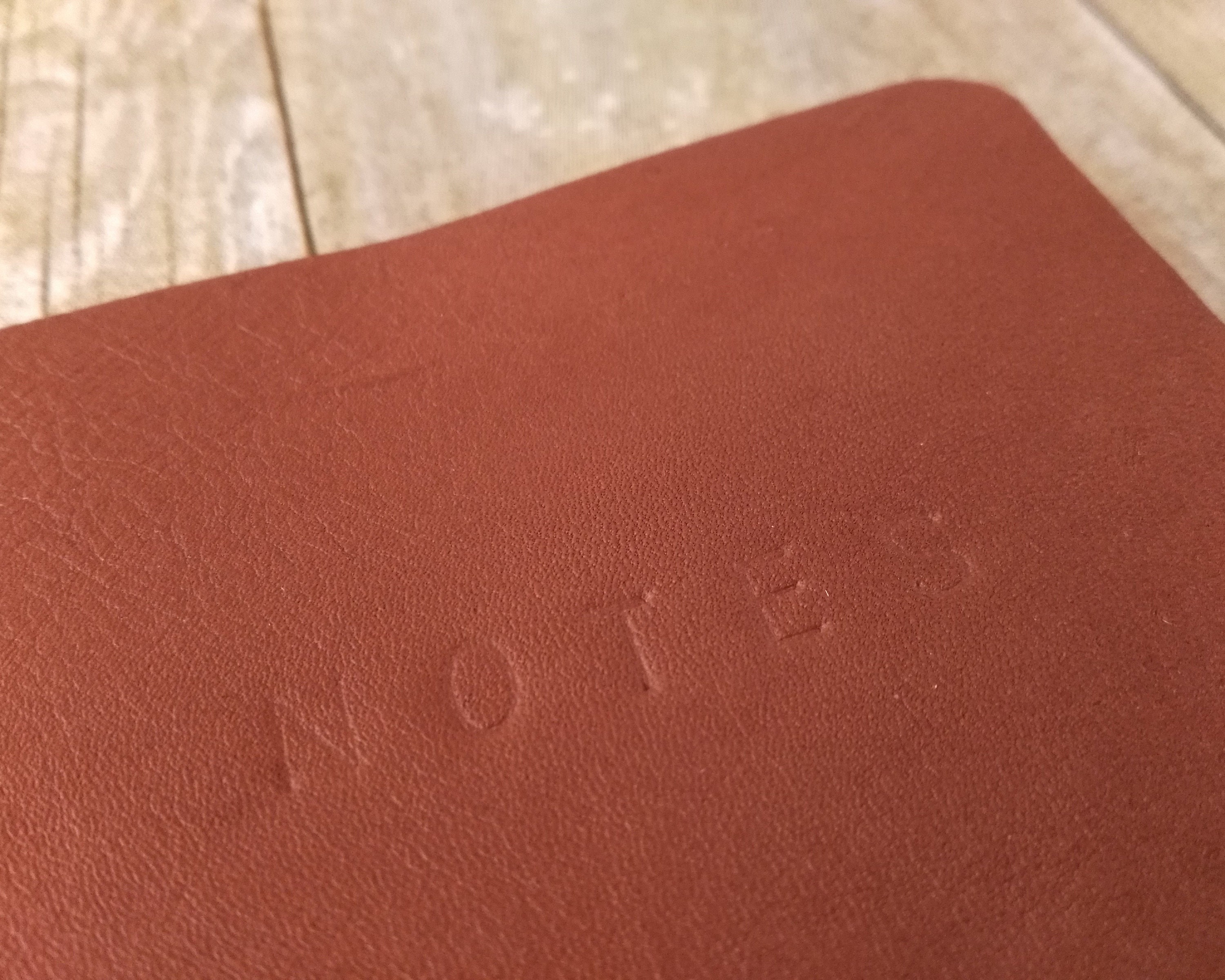 Refillable Notebook Cover — Sweet Pea Leather