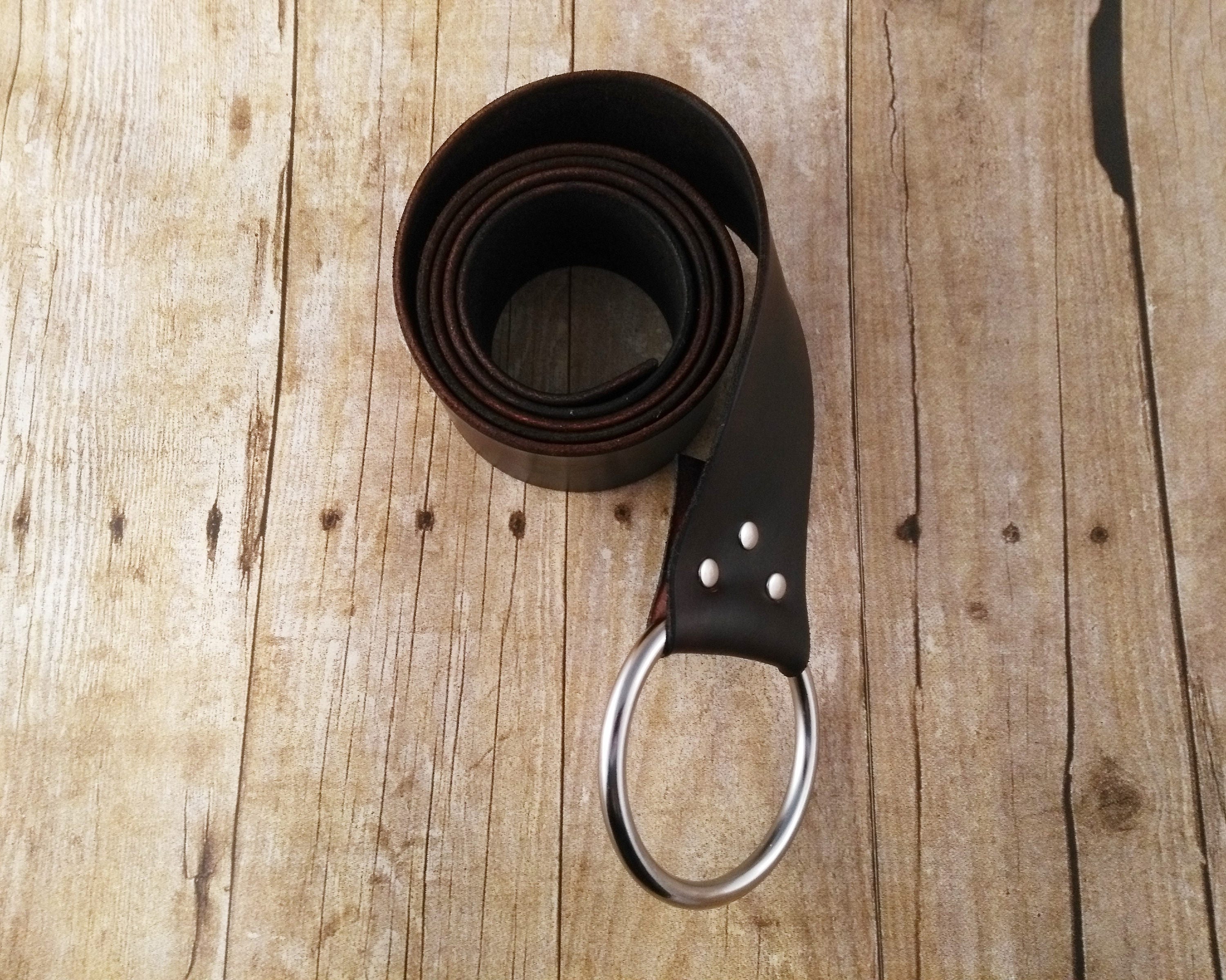 Wide O-Ring Belt — Sweet Pea Leather