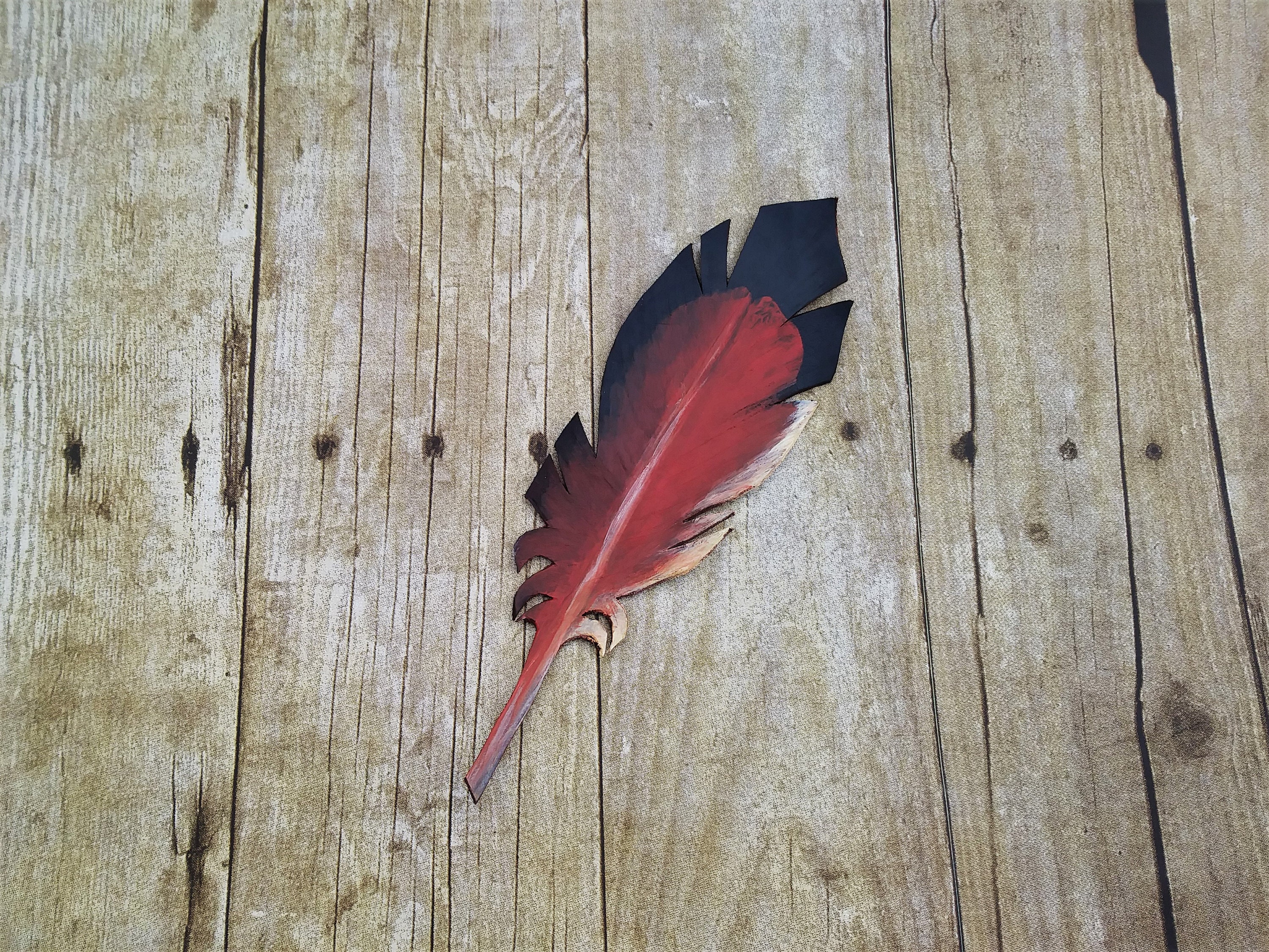 Hand Painted Leather Feather Bookmark – Bookish Gift - Etsy
