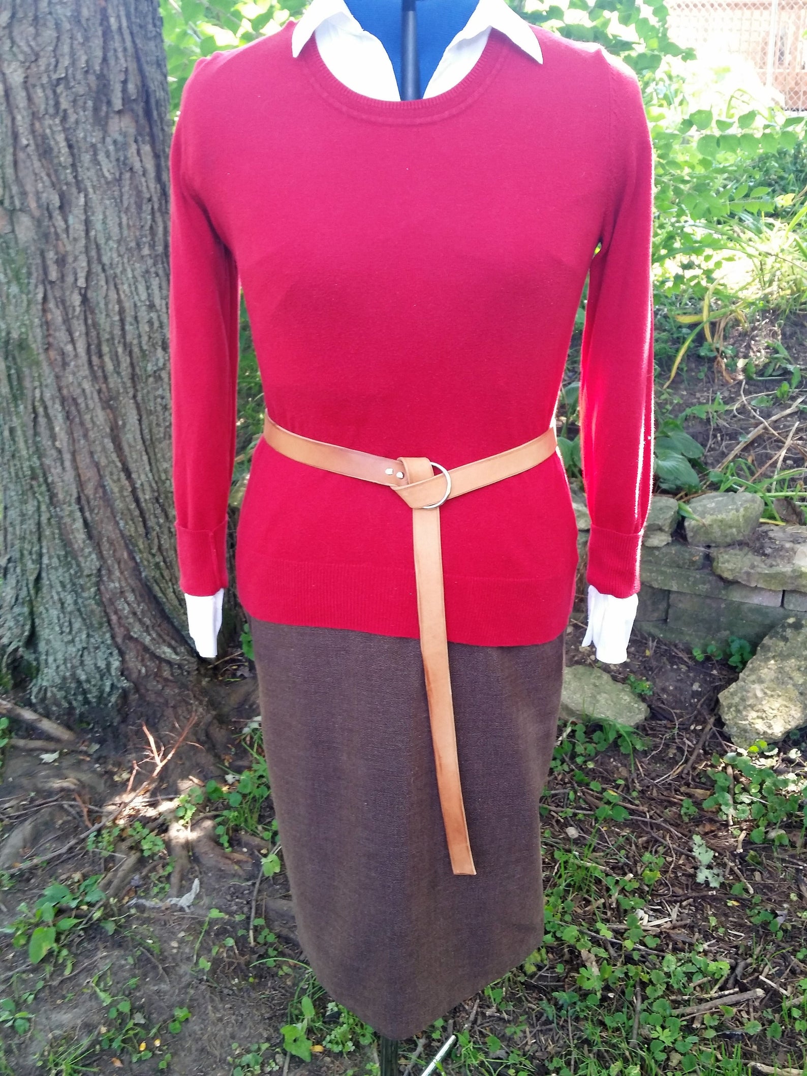 Custom Leather Skinny Belt – O-ring Natural Leather Accessory - Etsy