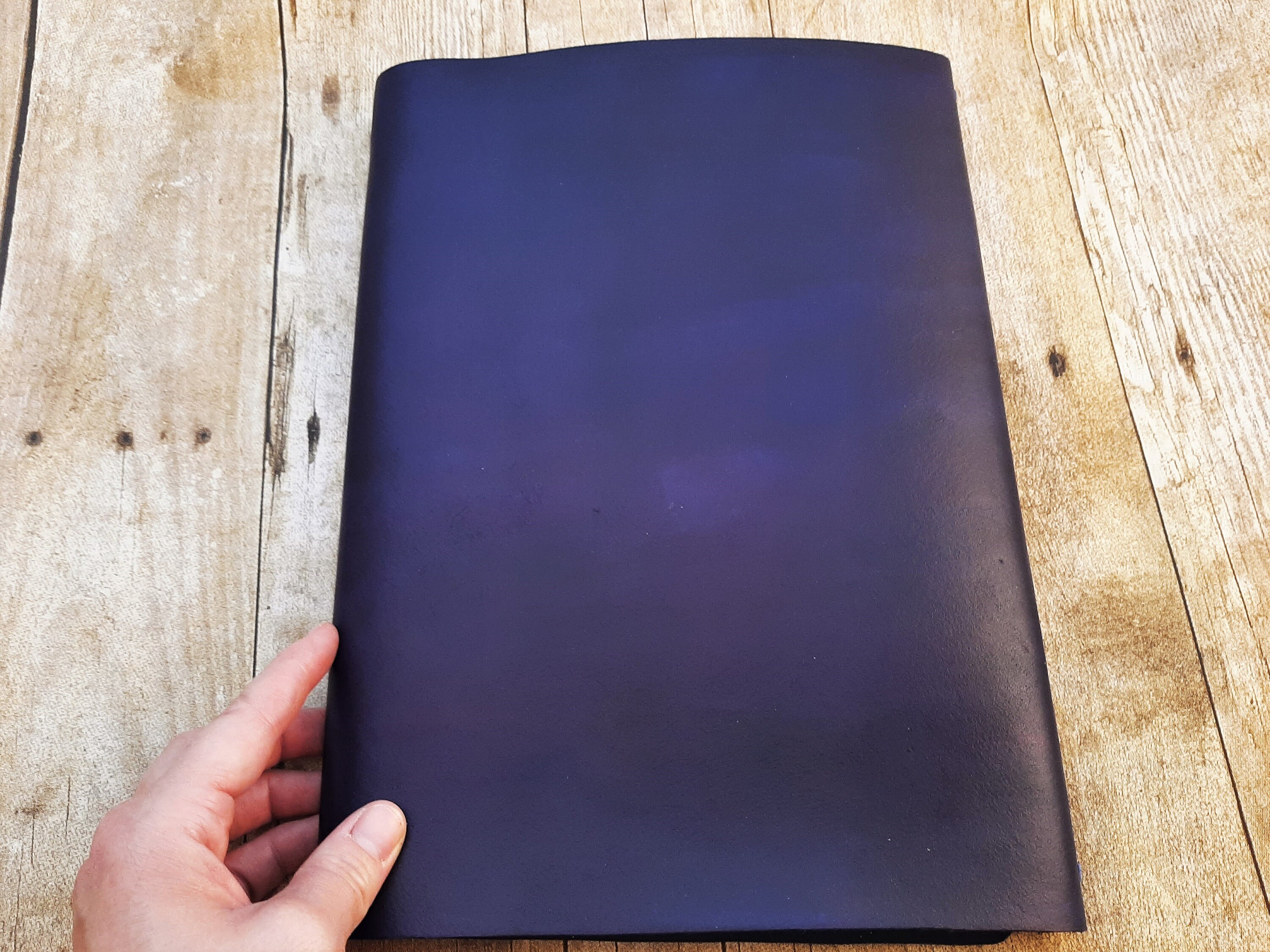 Refillable Notebook Cover — Sweet Pea Leather