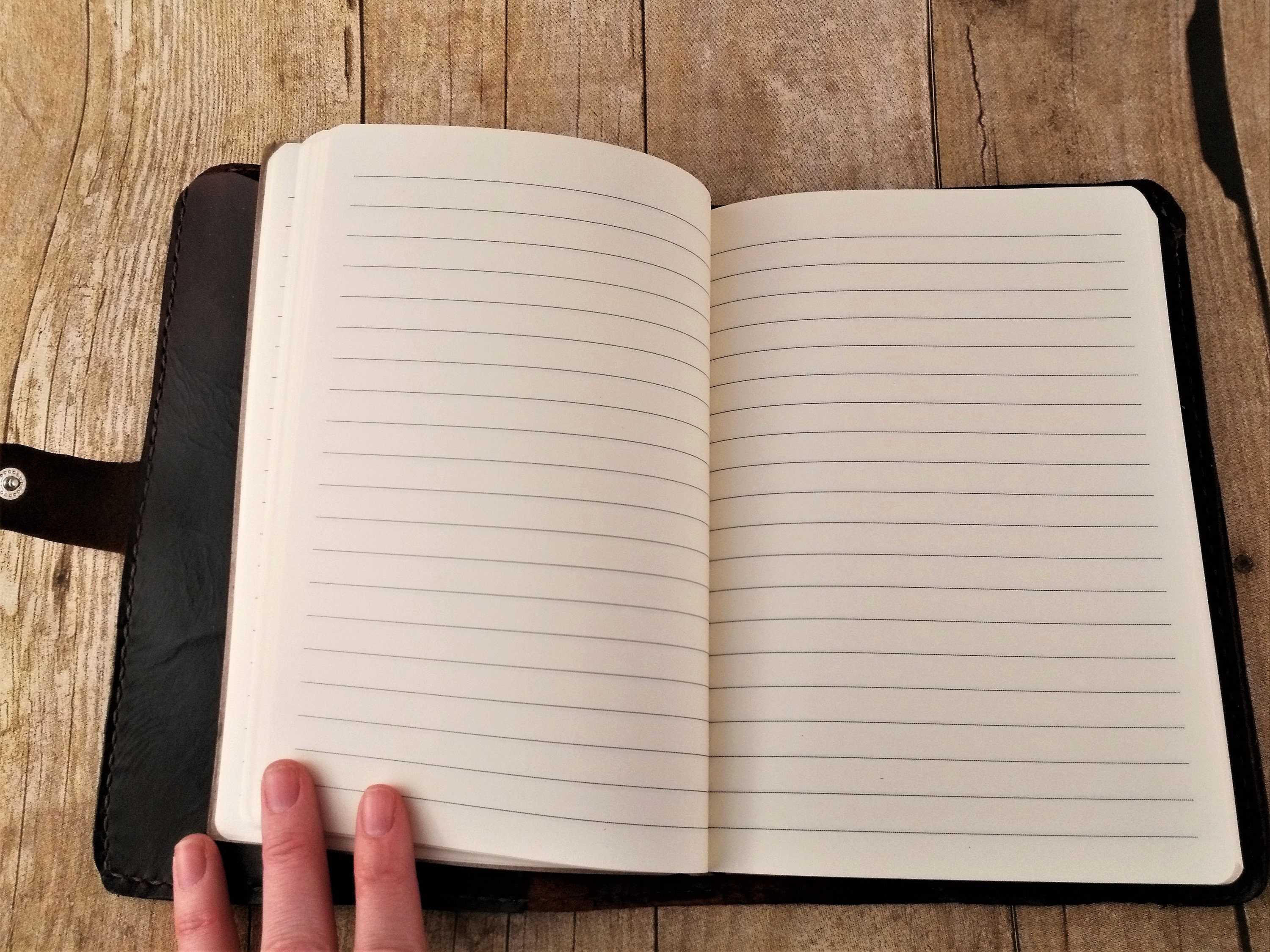 Refillable Notebook Cover — Sweet Pea Leather