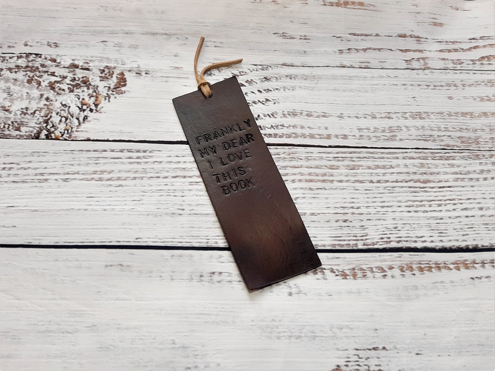 Frankly My Dear Bookmark Leather Book Marker Custom Gift - Etsy