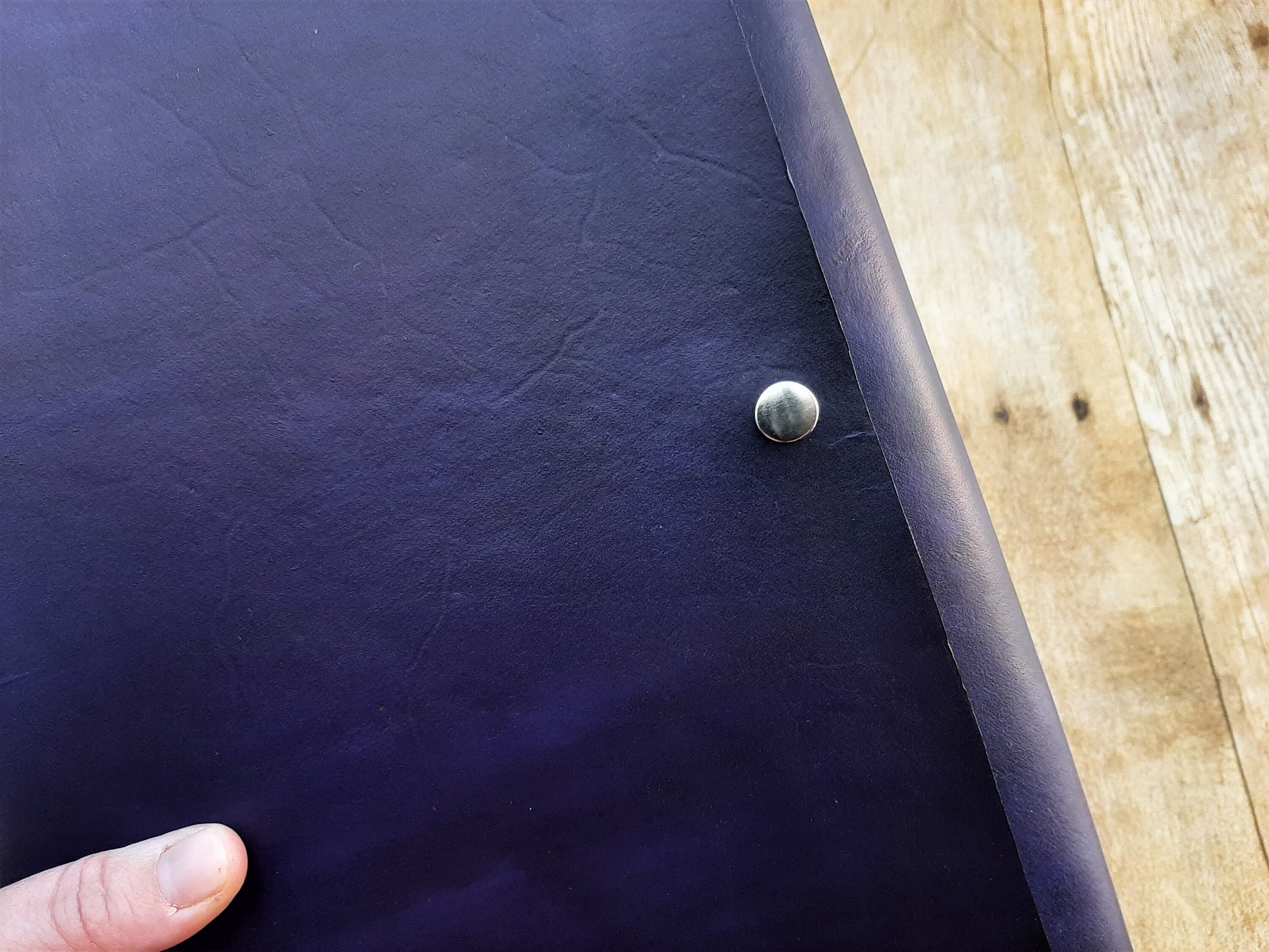 Refillable Notebook Cover — Sweet Pea Leather