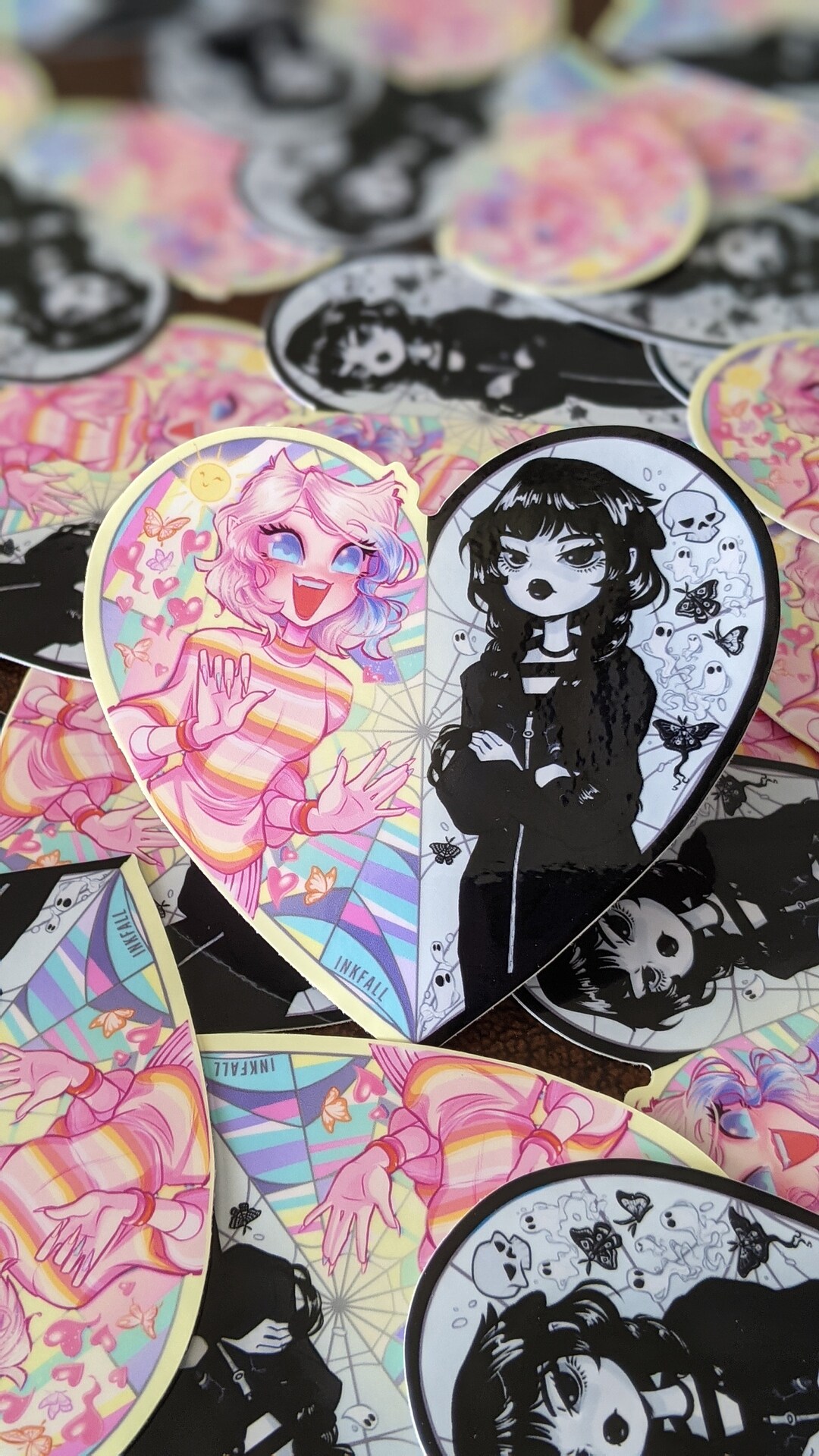 Wednesday X Enid Sticker - Etsy