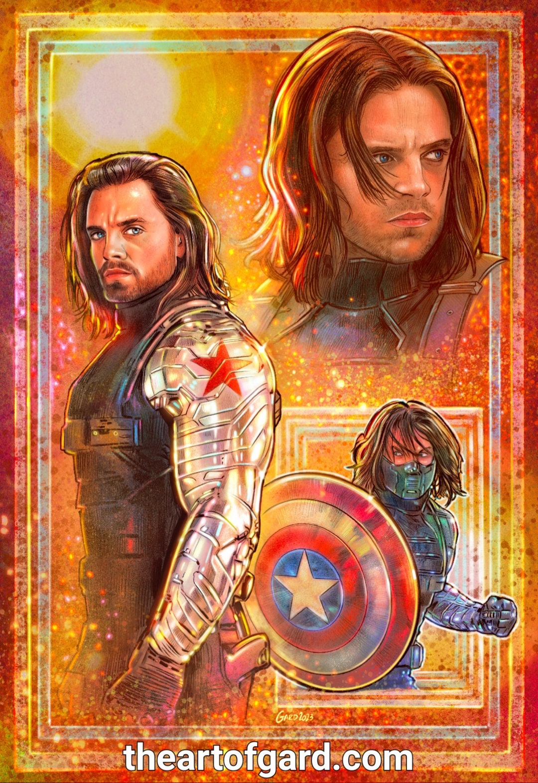 The Winter Soldier Bucky Art Print - Etsy