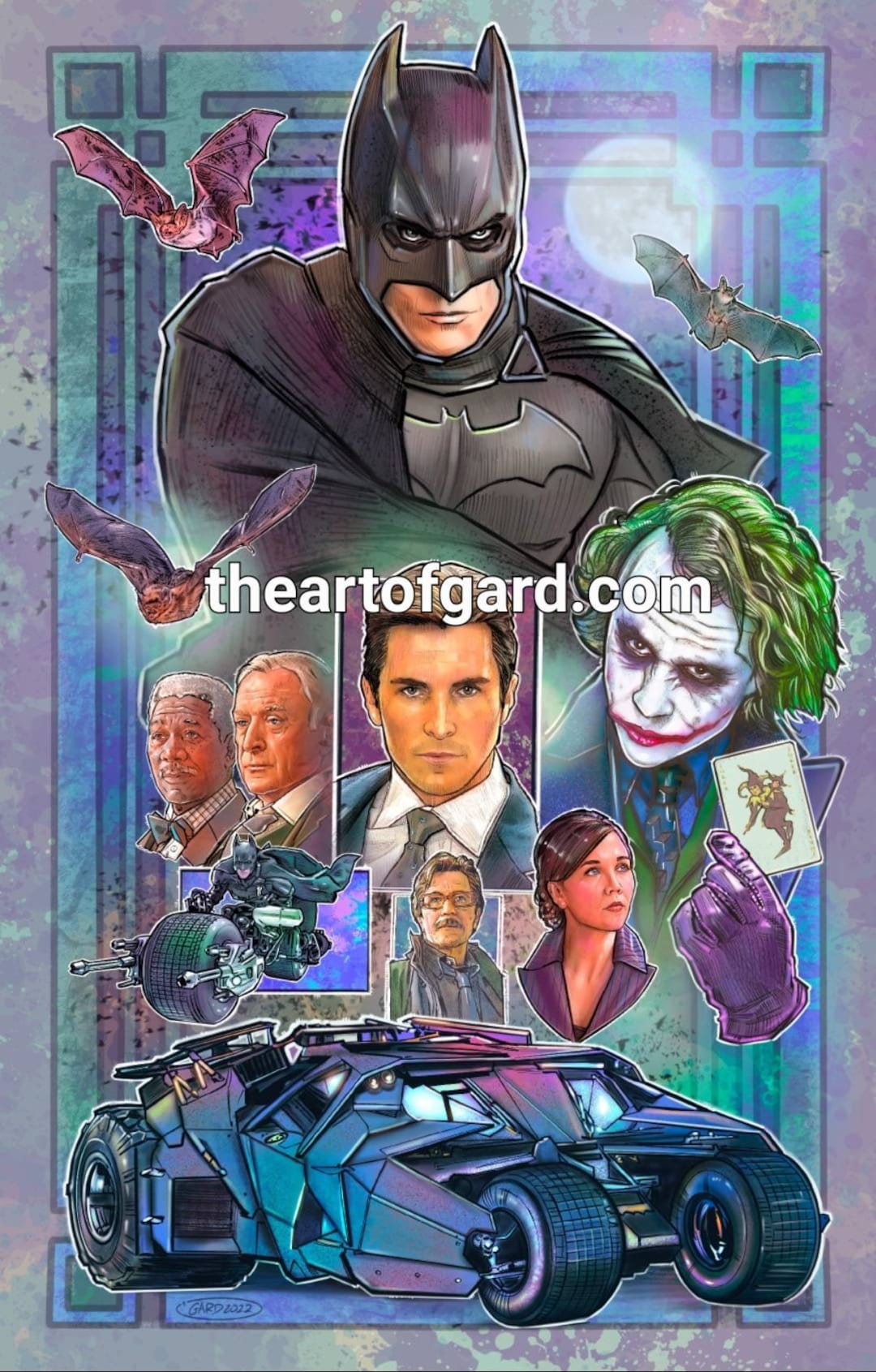Batman Christian Bale Artist's Print - Etsy