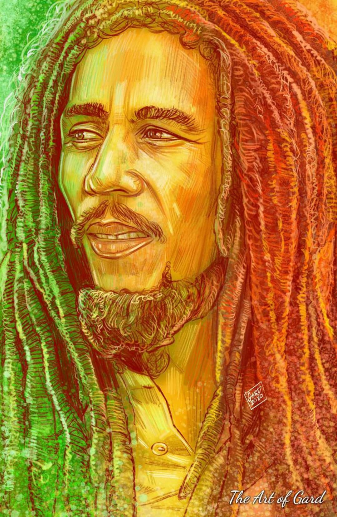 Bob Marley Art Print - Etsy