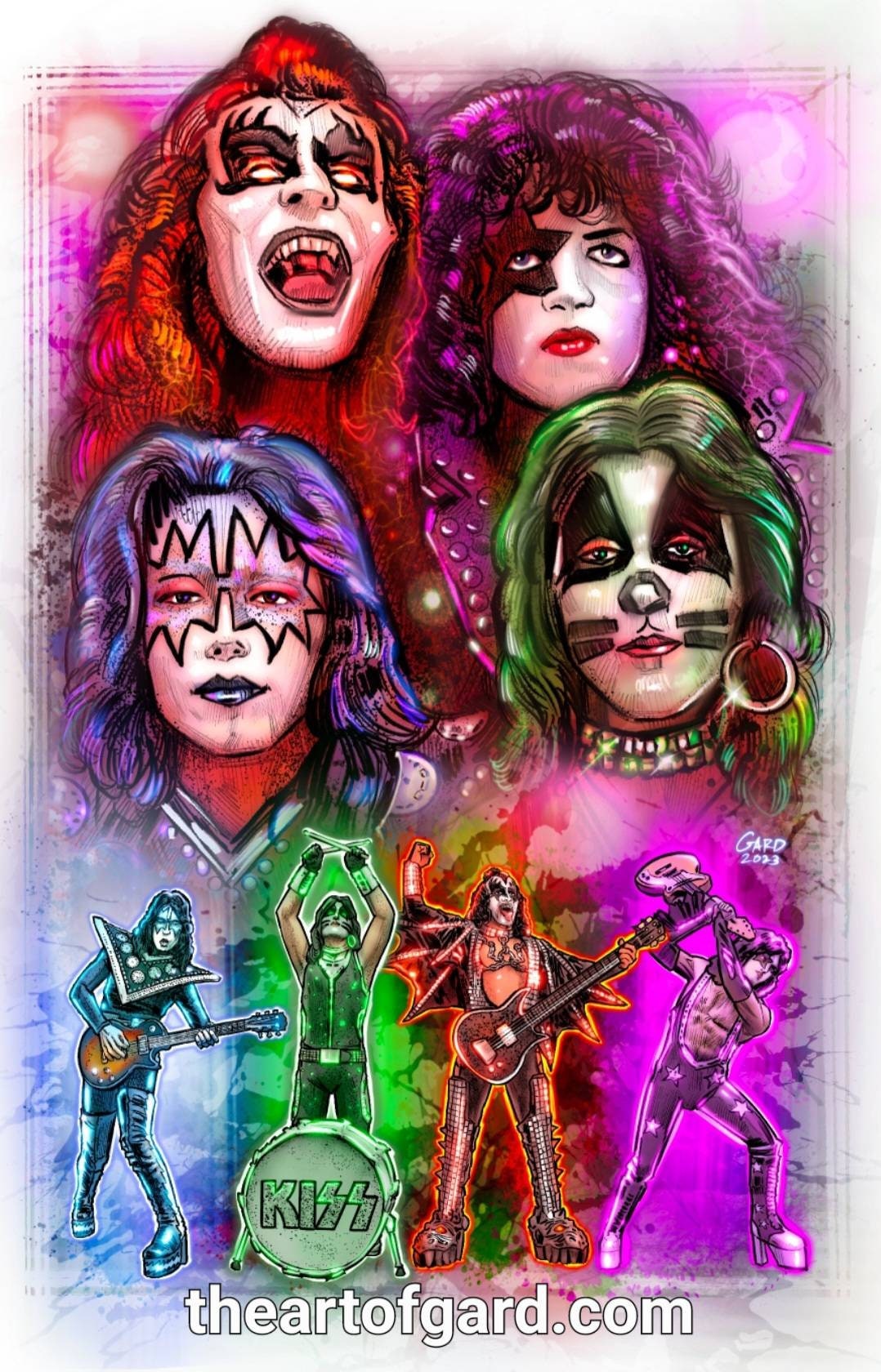 Kiss Art Print