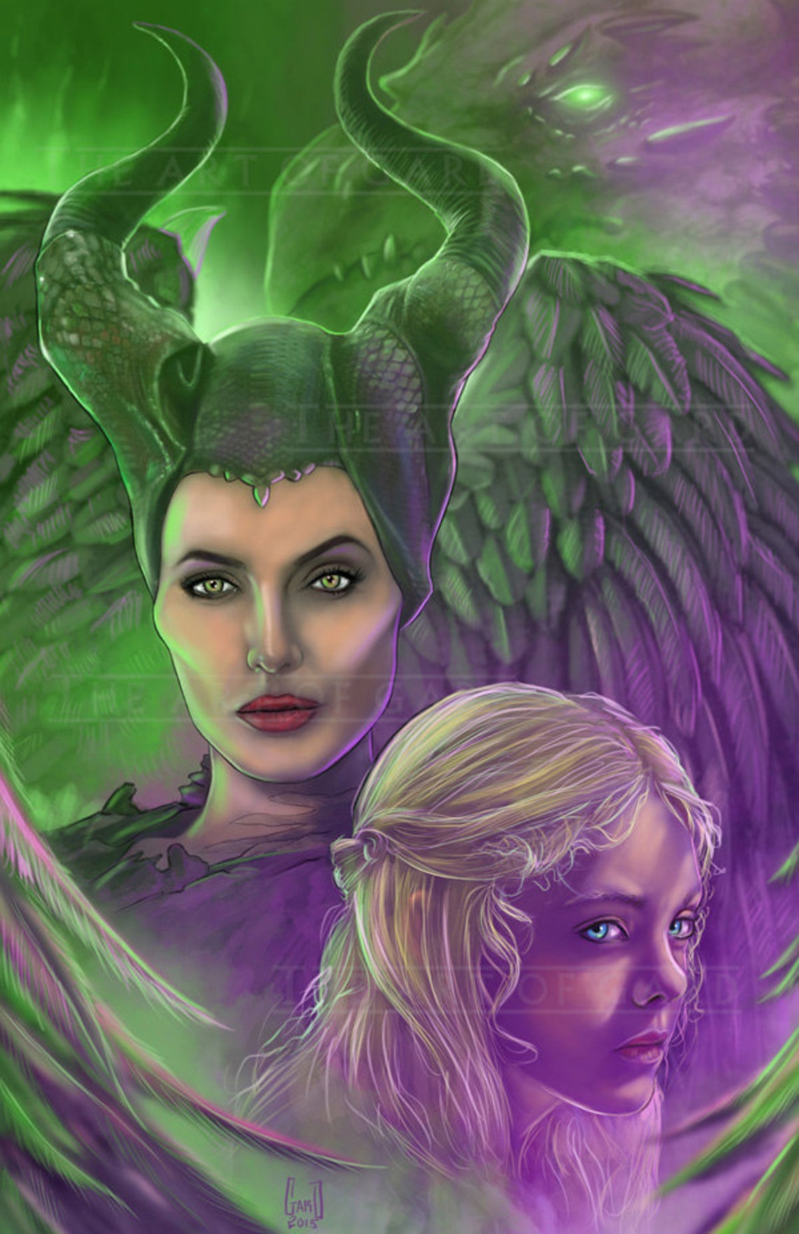 Maleficent Beauty - Etsy