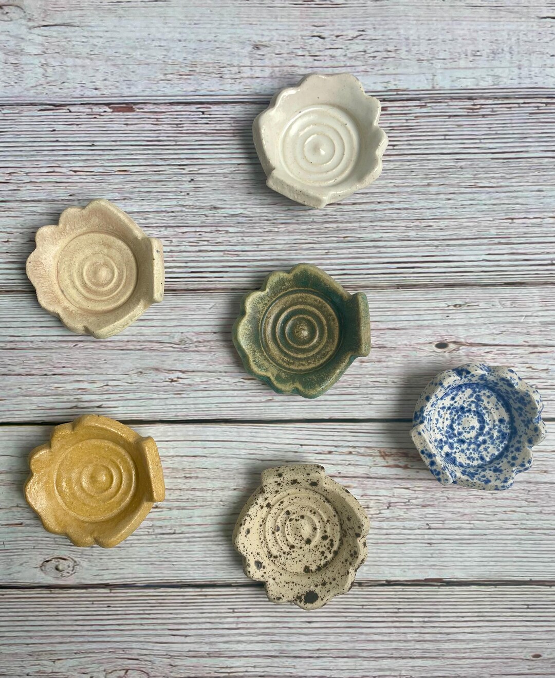 Ceramic Shell Dish | Handmade Pottery | Food / Burn Safe | Trinket Dish ...