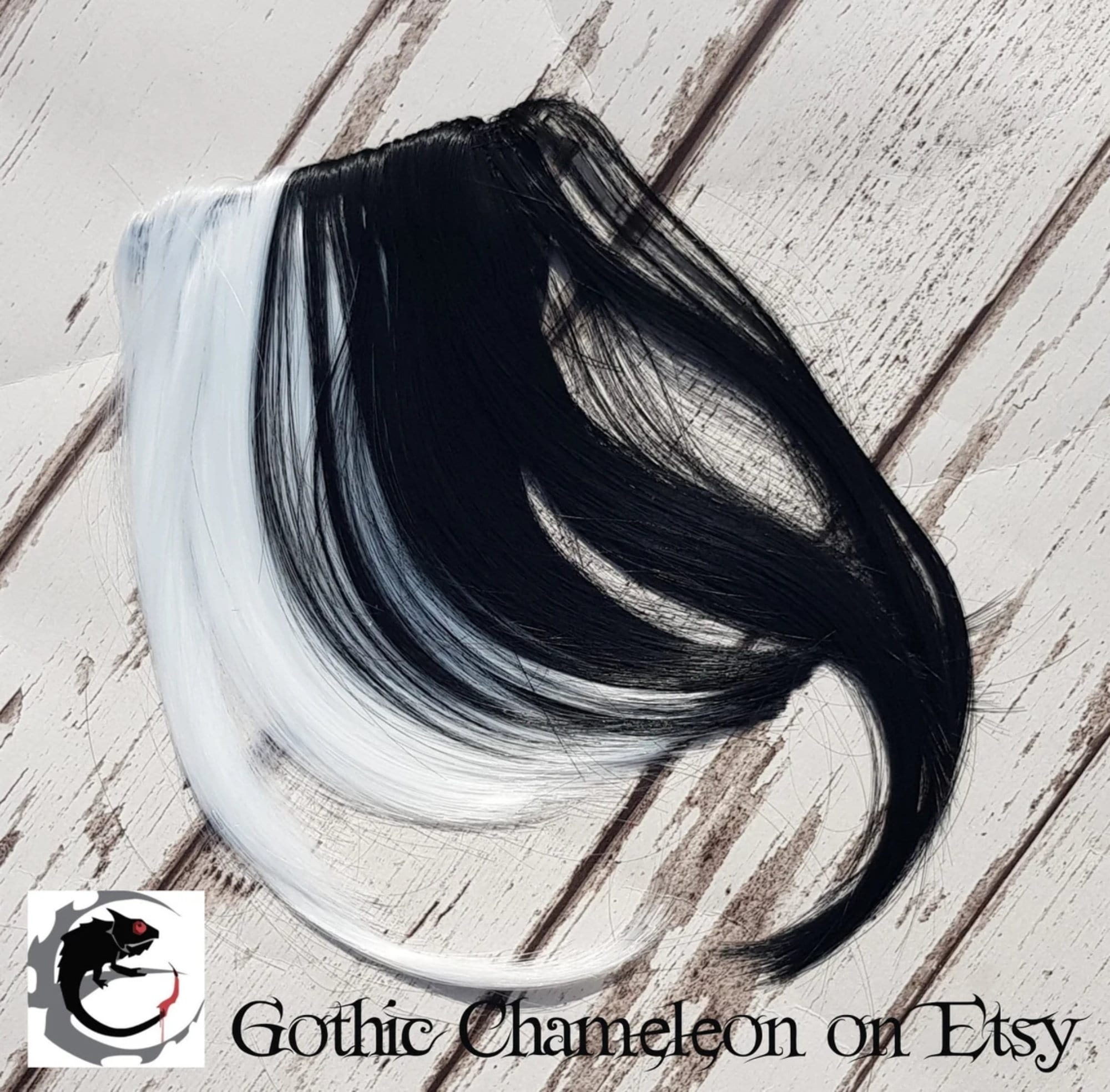 Bangs fringe Two Tone Clip in Hair Extension 7 Colours Heat Resistant ...