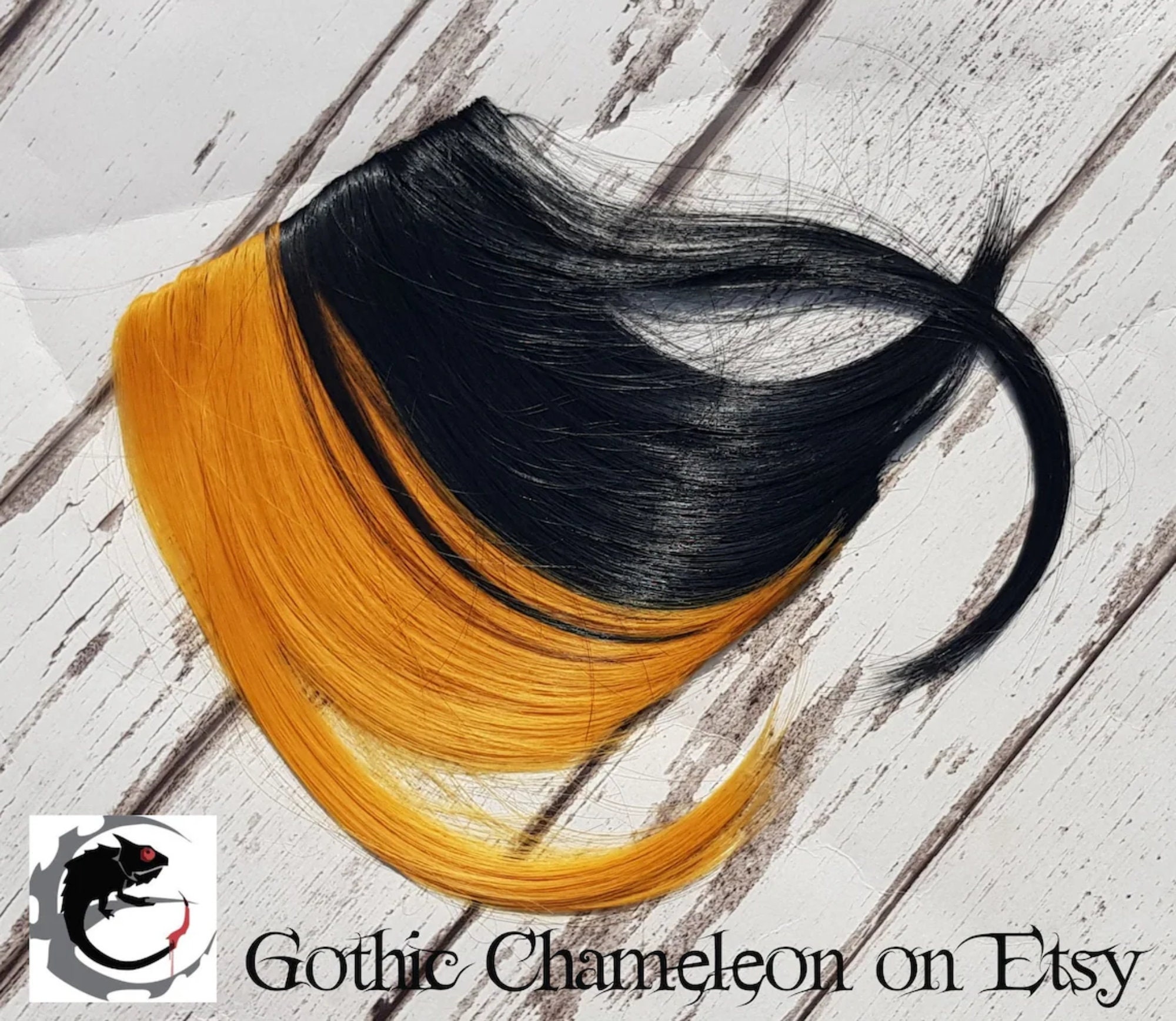 Bangs fringe Two Tone Clip in Hair Extension 7 Colours Heat Resistant ...