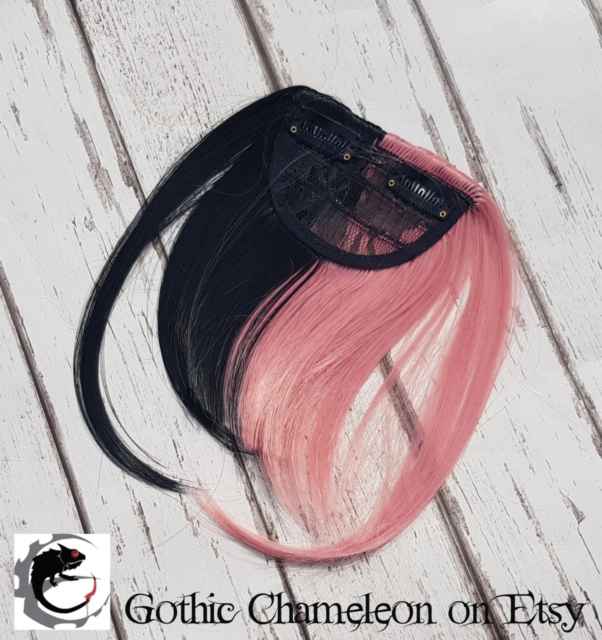 Bangs fringe Two Tone Clip in Hair Extension 7 Colours Heat Resistant ...