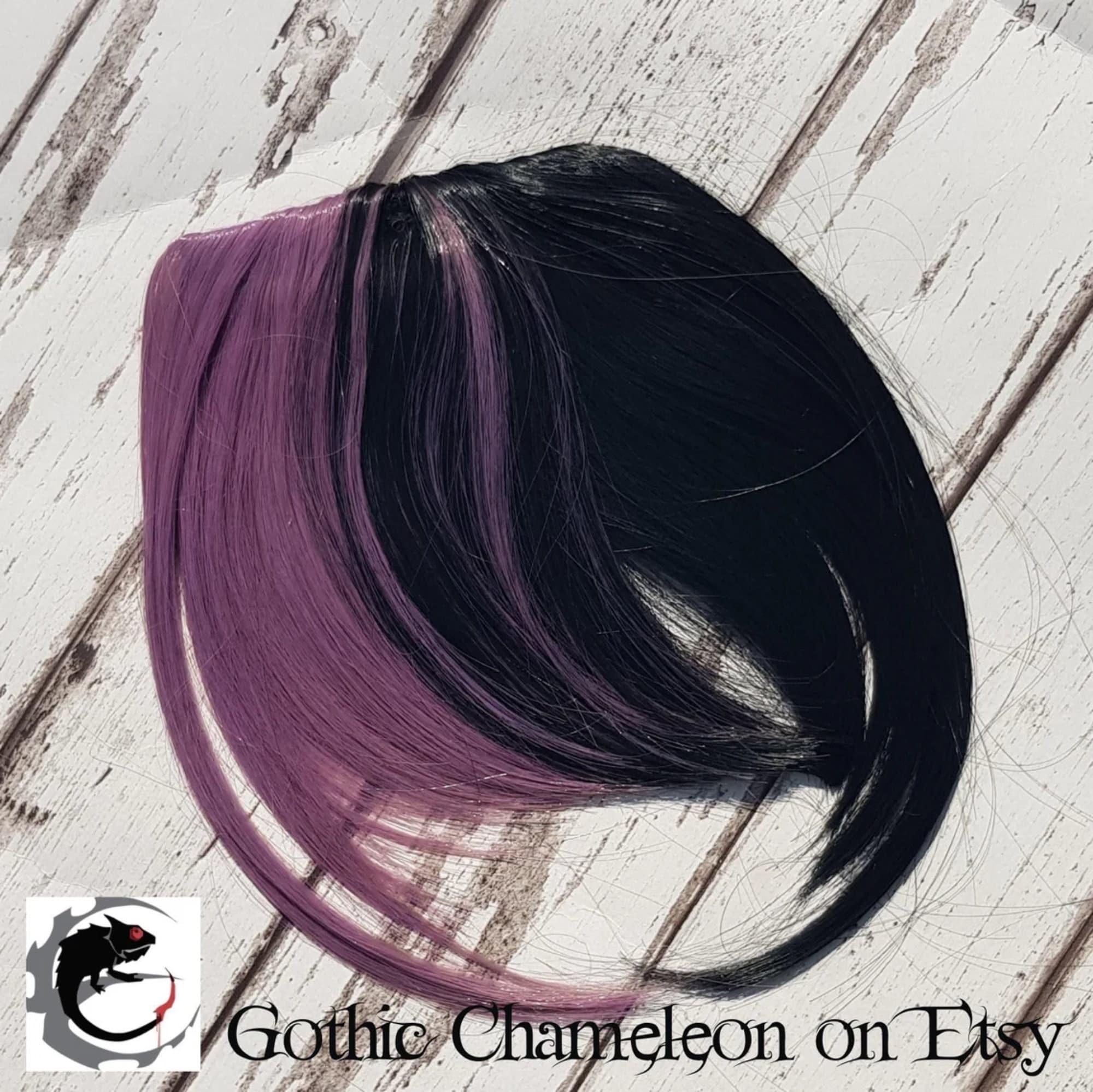 Bangs fringe Two Tone Clip in Hair Extension 7 Colours Heat Resistant ...