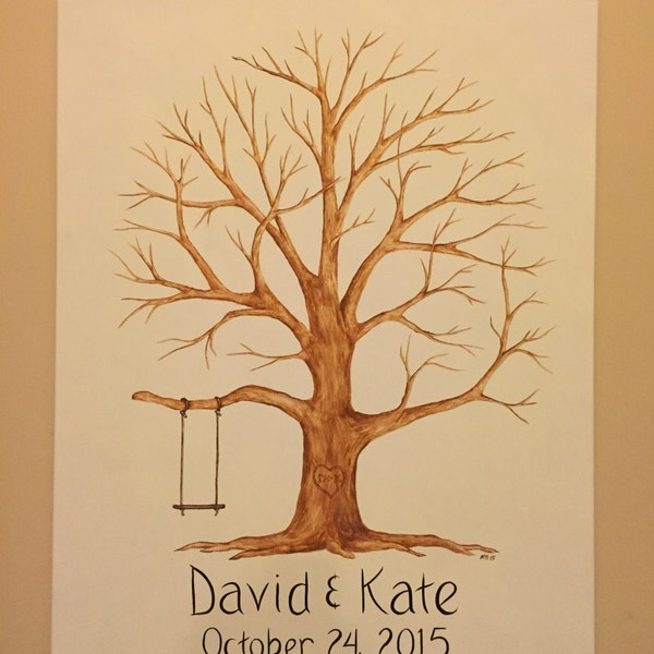 Thumbprint Tree - Etsy