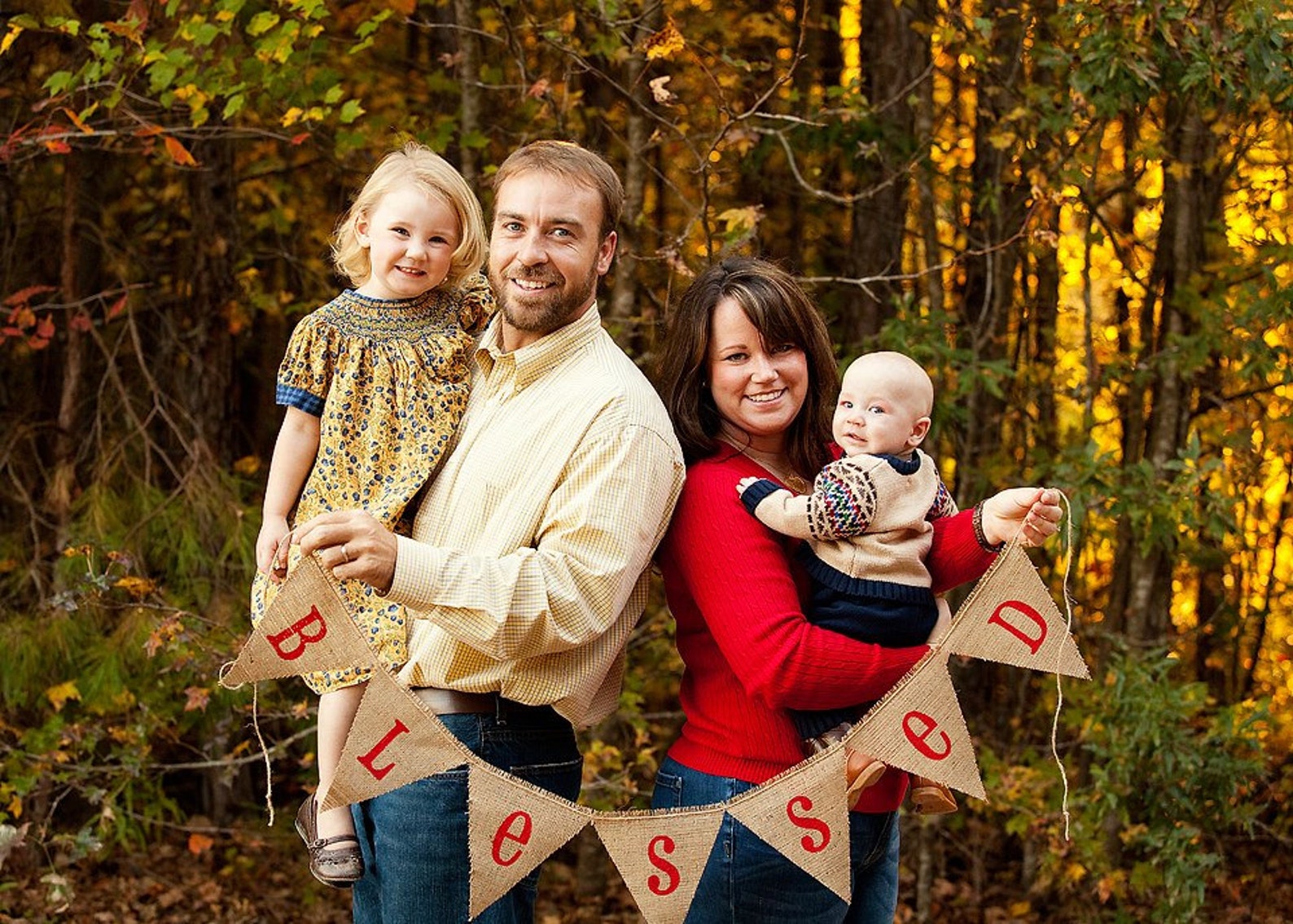 BLESSED Burlap Banner, Bunting, Garland, Pennant, Photo Prop, Wedding ...