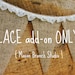 ADD ON Lace for Burlap Banners - Etsy