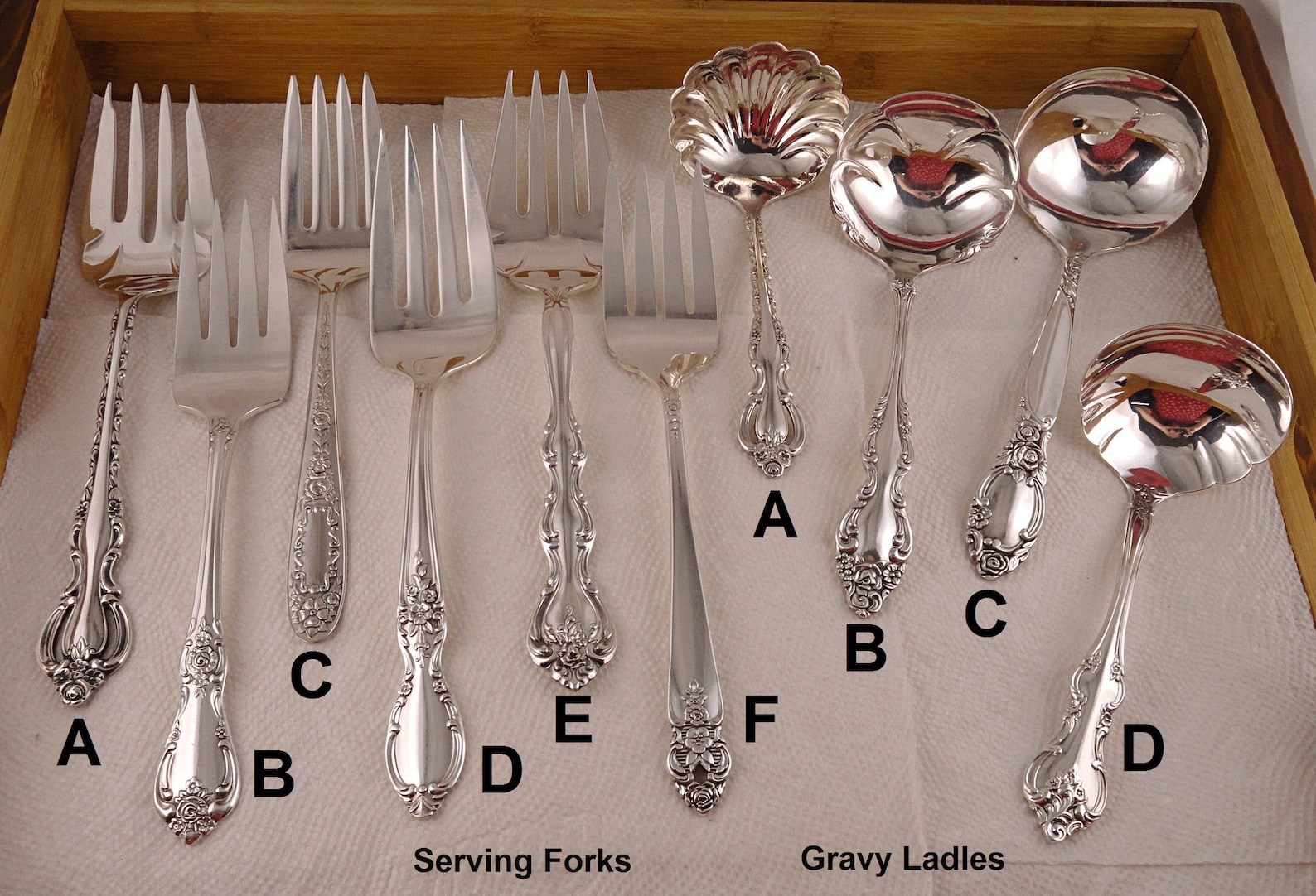 Vintage Flatware Roses & Fancy Florals _ Serving Pieces _ Place ...