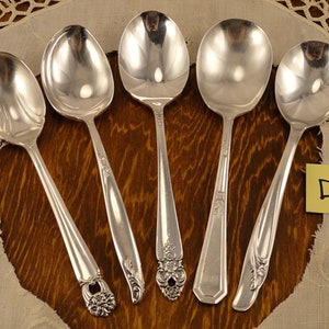 Sugar Spoon Sets Antique & Vintage Silverplate Flatware Farmhouse ...