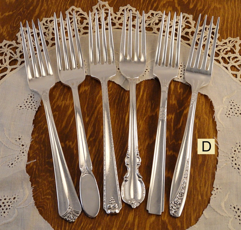 Silverplate Dinner Forks Mismatched Flatware Sets Vintage and - Etsy