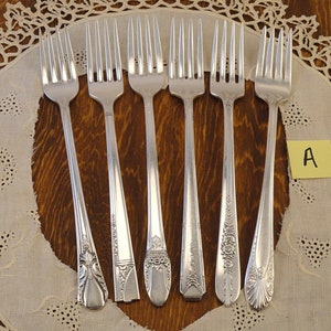 Silverplate Grille Forks Mismatched Flatware Sets Vintage and Antique ...