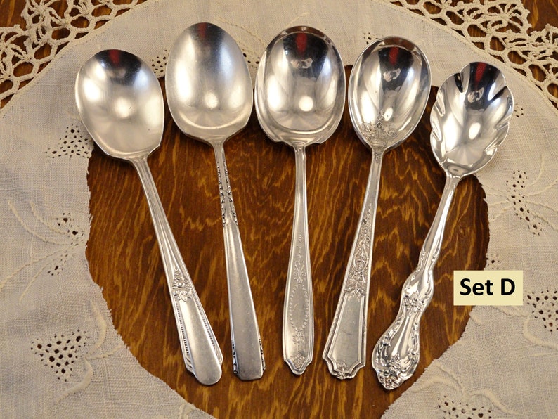 Sugar Spoon Sets Antique & Vintage Silverplate Flatware - Etsy