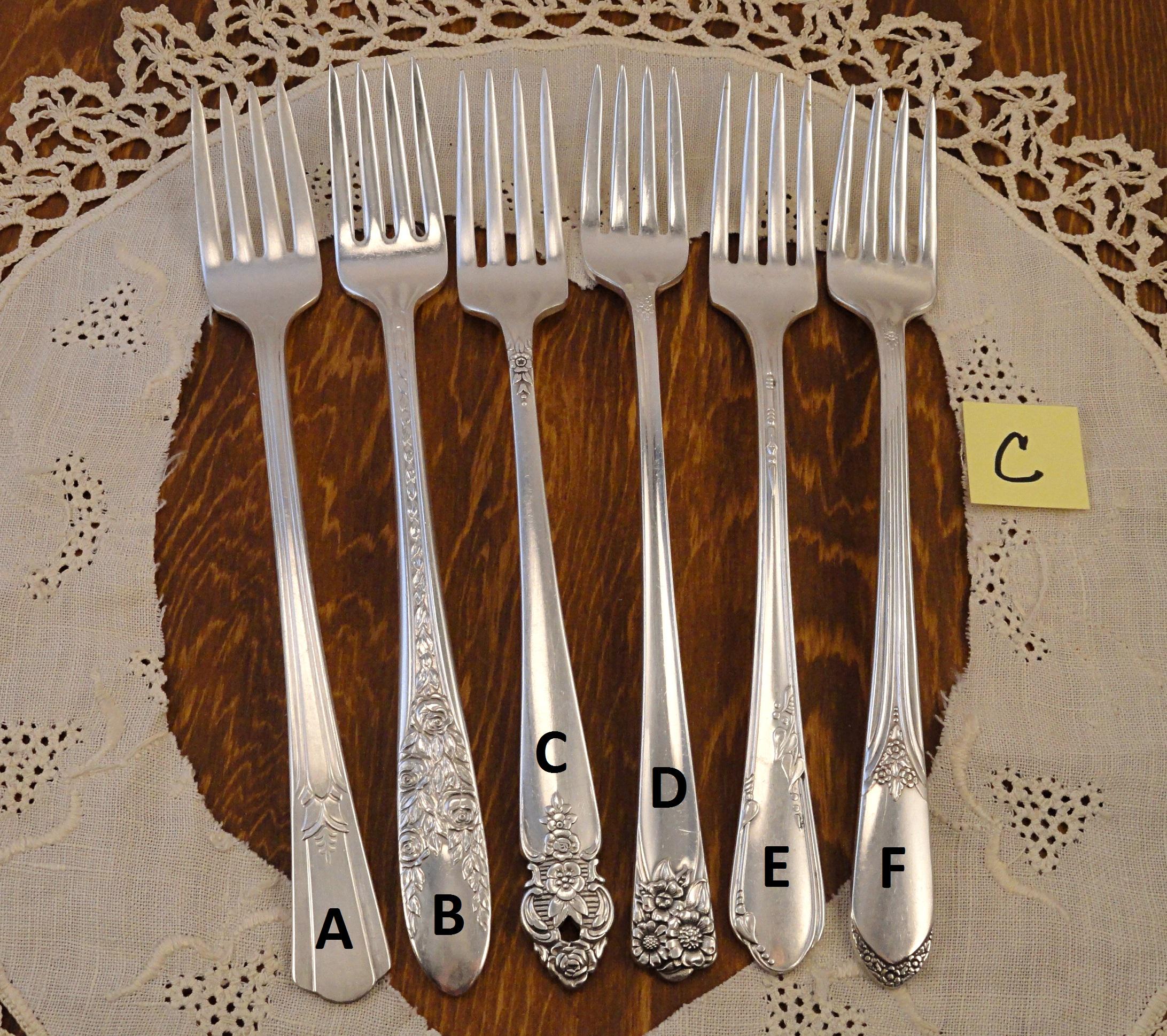 Forks Vintage Silverplate Silverware Flatware _ Mix or Match From 54 ...