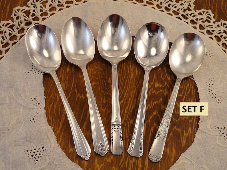 Sugar Spoon Sets Antique & Vintage Silverplate Flatware - Etsy