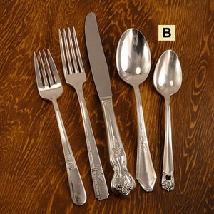 Silverplate Place Settings 5 Piece Sets Vintage & Antique _ Service for ...