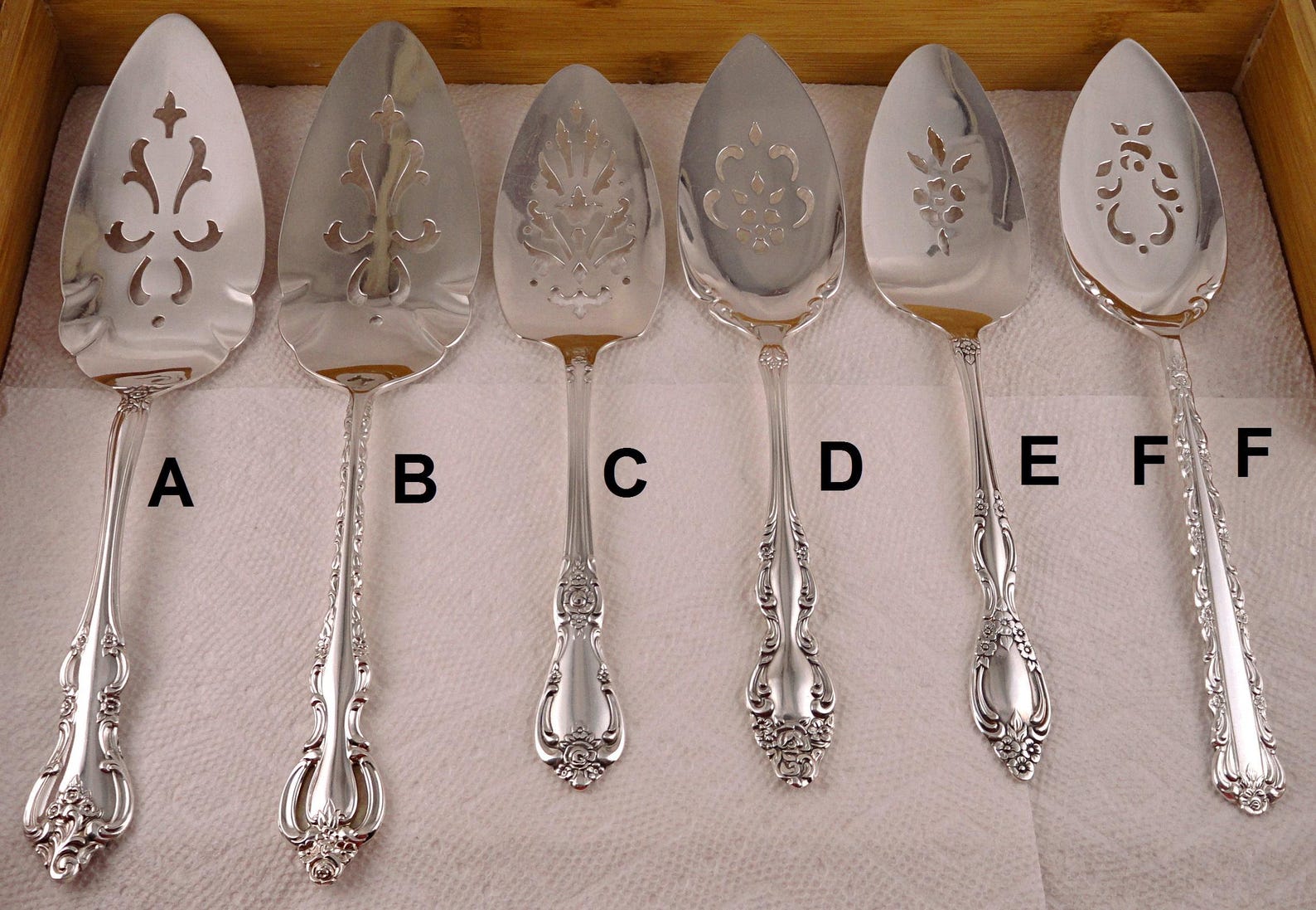 Vintage Flatware Roses & Fancy Florals _ Serving Pieces _ Place ...