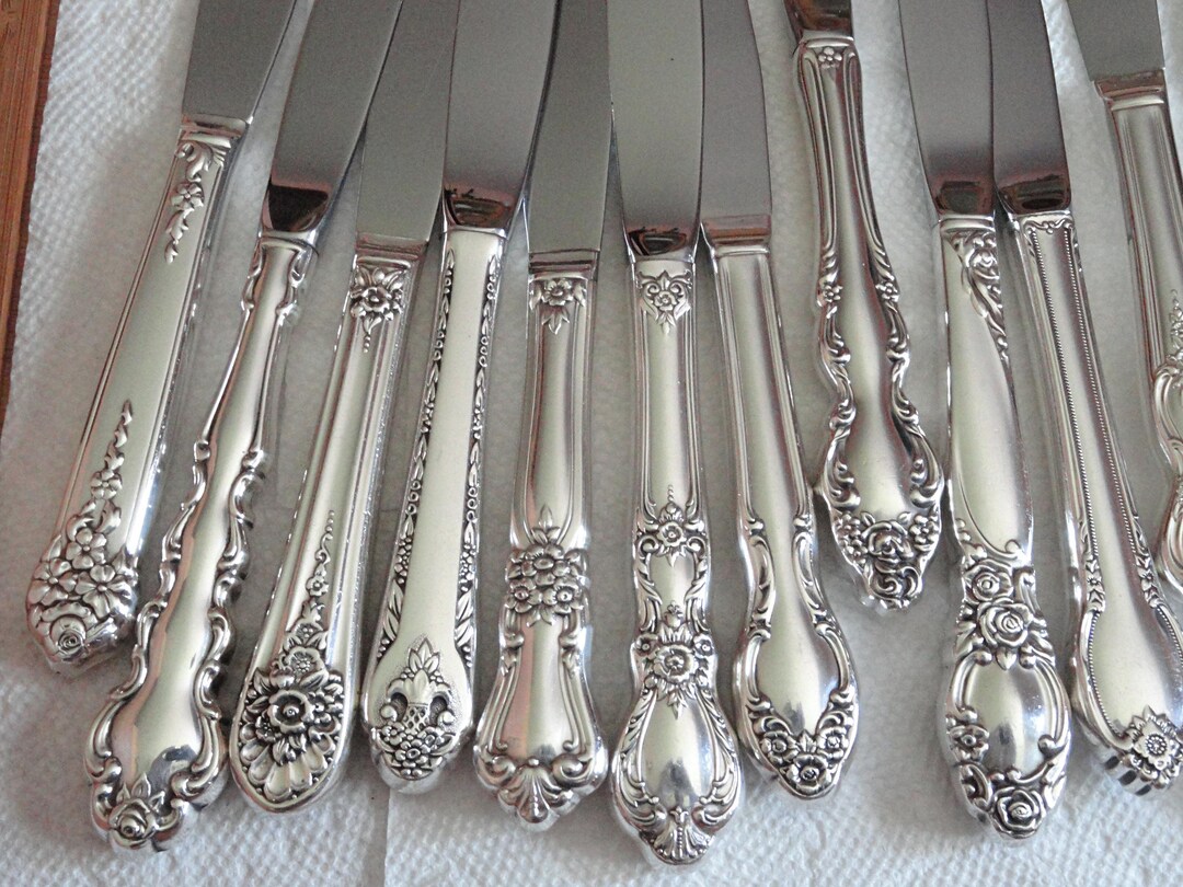 Vintage Flatware Roses & Fancy Florals _ Serving Pieces _ Place ...