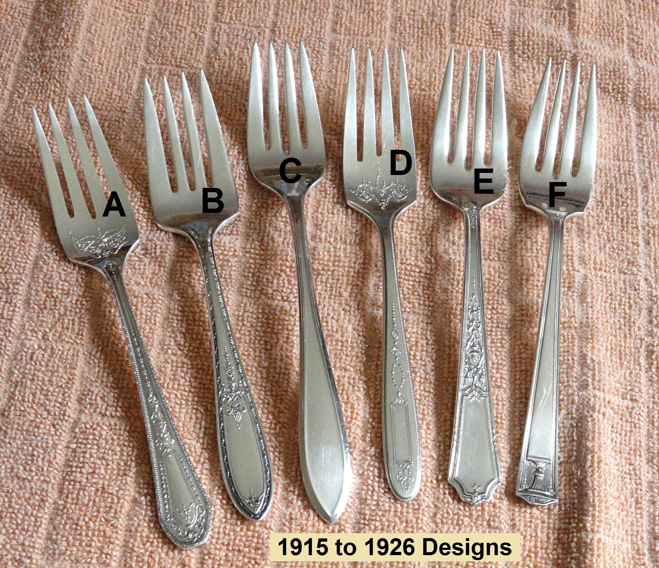 Salad Forks Mix or Match Silverplate Choice of Design, Sets or Surprise ...