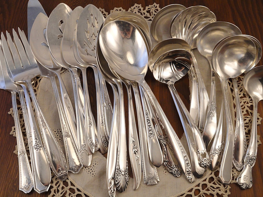Serving Sets Antique & Vintage Silverplate - Choice of Pattern Groups ...