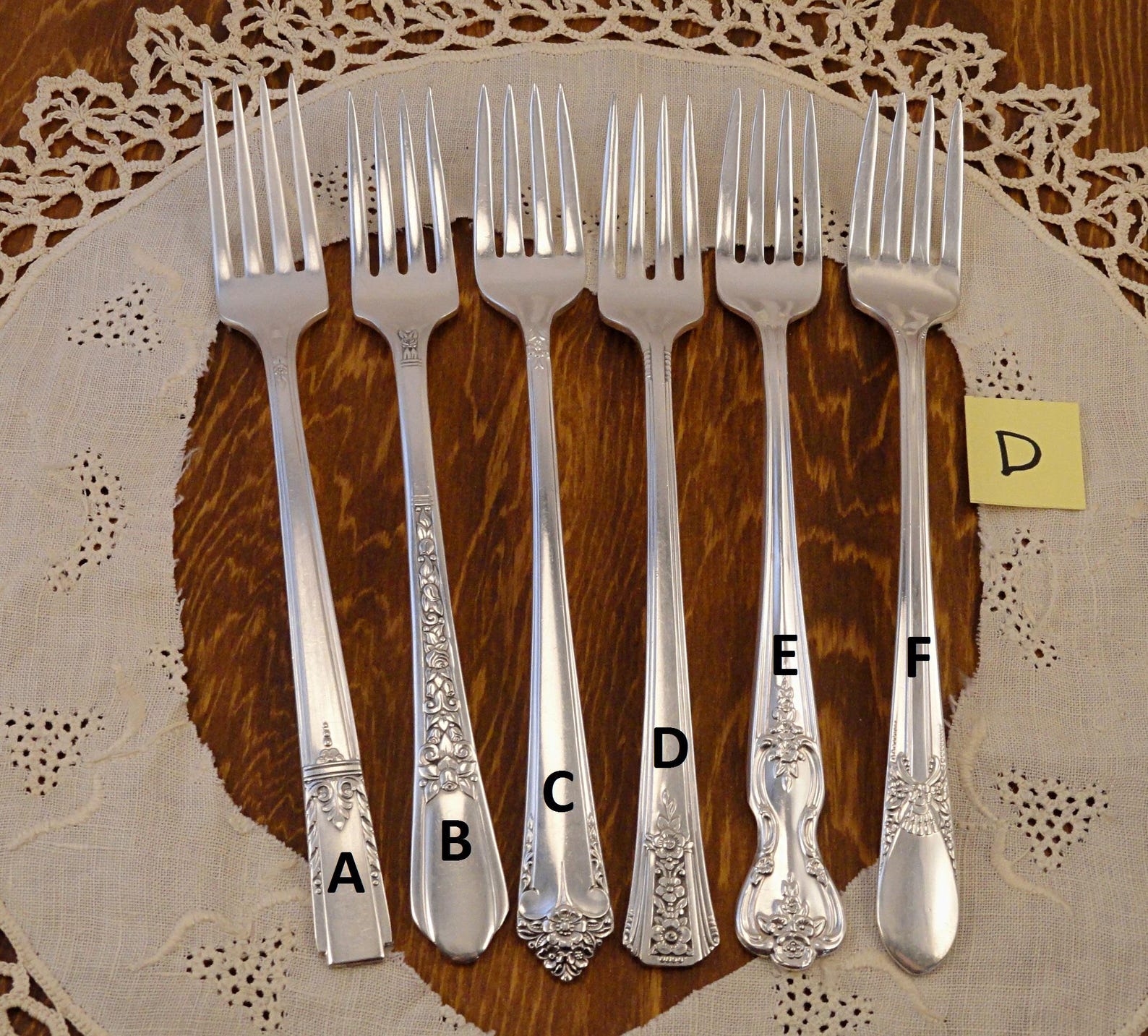 Forks Vintage Silverplate Silverware Flatware _ Mix or Match From 54 ...
