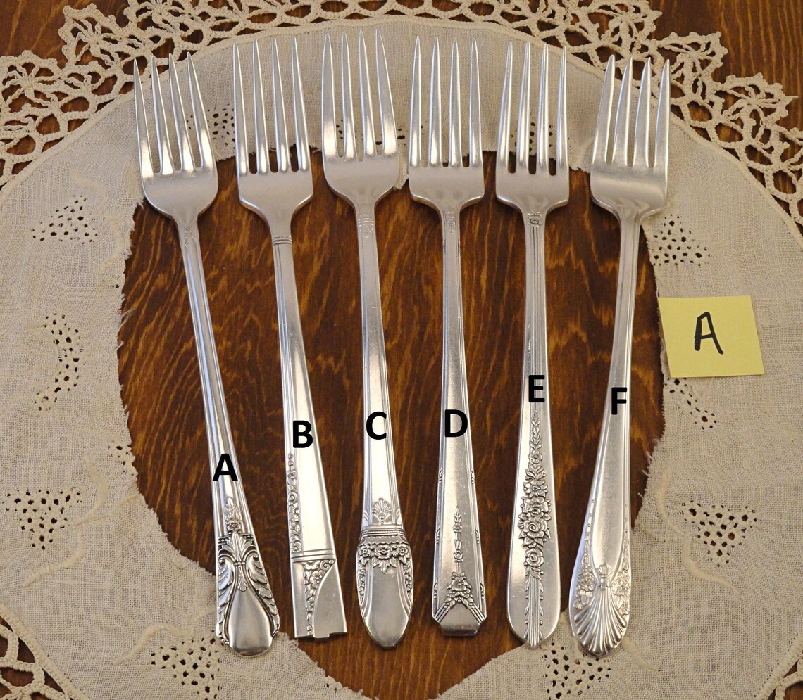 Forks Vintage Silverplate Silverware Flatware _ Mix or Match From 54 ...