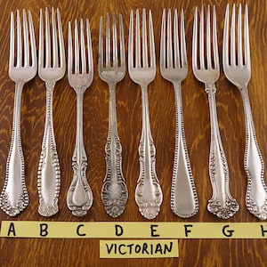Antique Forks Silverplate Flatware Silver Plated Cutlery Craft ...