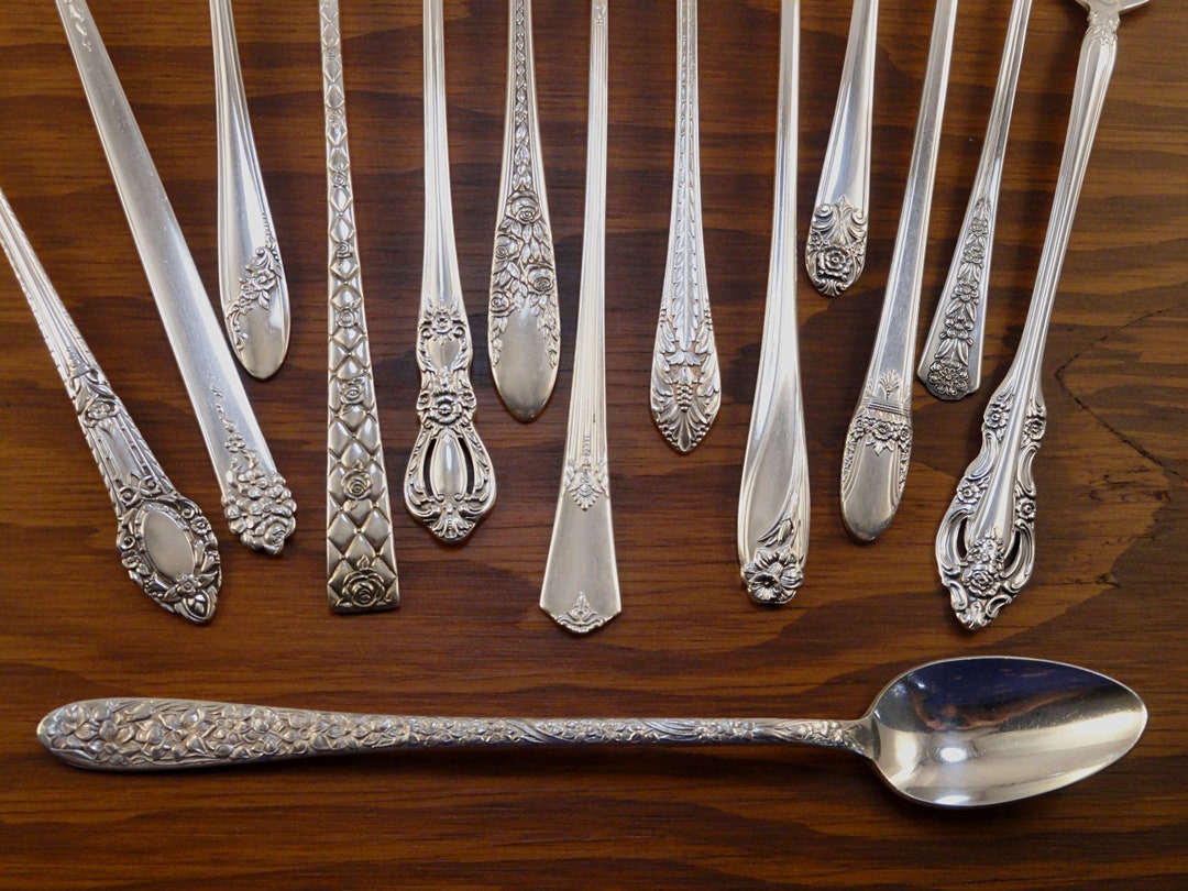 Iced Tea Spoons Vintage & Antique Mismatched Silverplate Choose Your ...