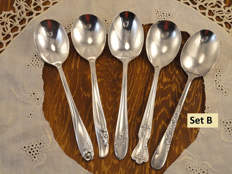 Sugar Spoon Sets Antique & Vintage Silverplate Flatware - Etsy