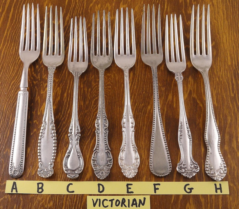 Antique Forks Silverplate Flatware Silver Plated Cutlery Craft ...