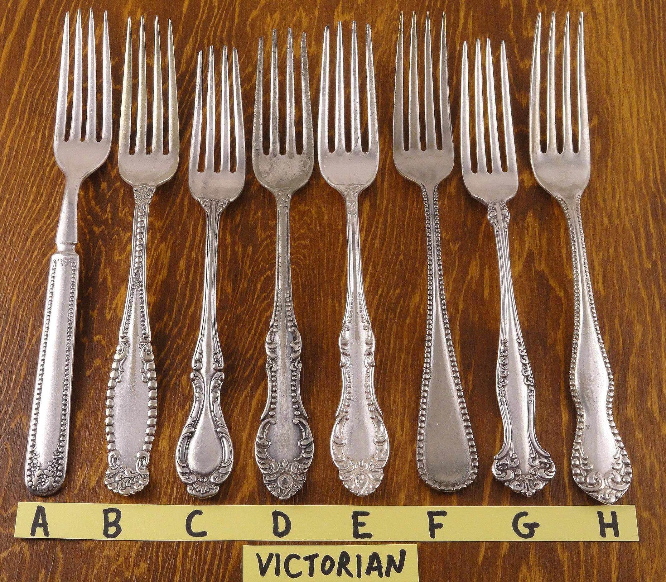 Antique Forks Silverplate Flatware Silver Plated Cutlery Craft ...