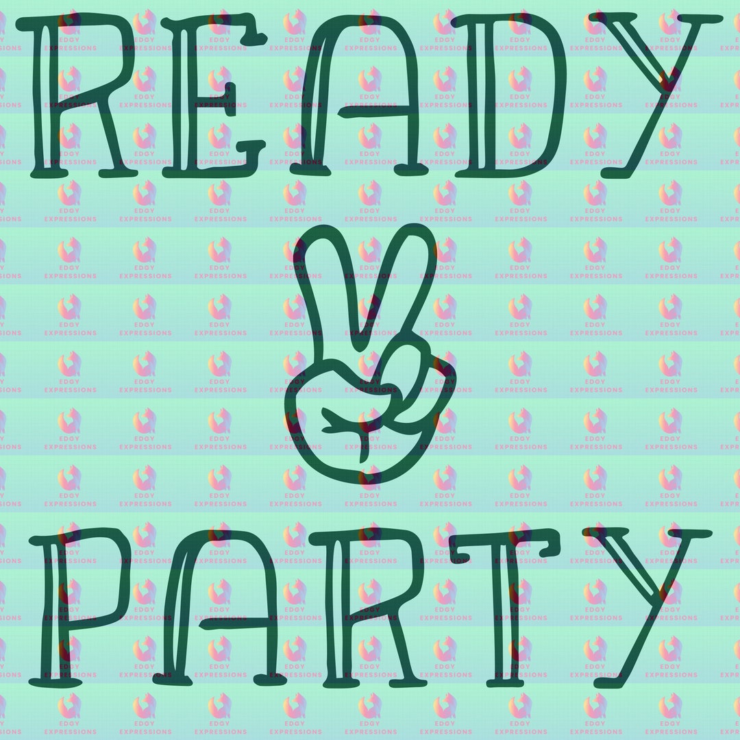 Ready 2 Party Birthday PNG Digital Download - Etsy