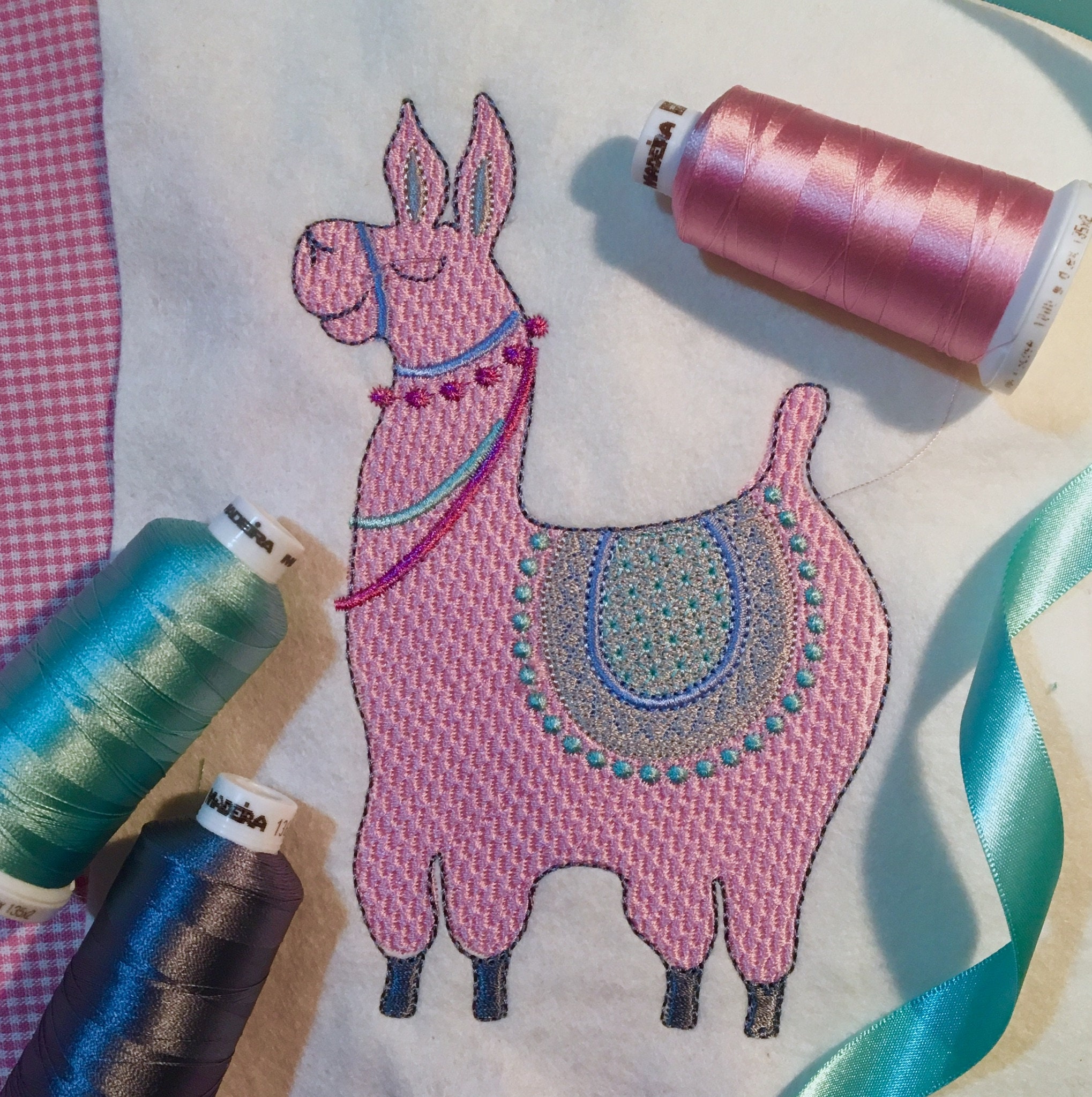 Llama Machine Embroidery Design Multi Size 4x4 3x5 5x7 - Etsy